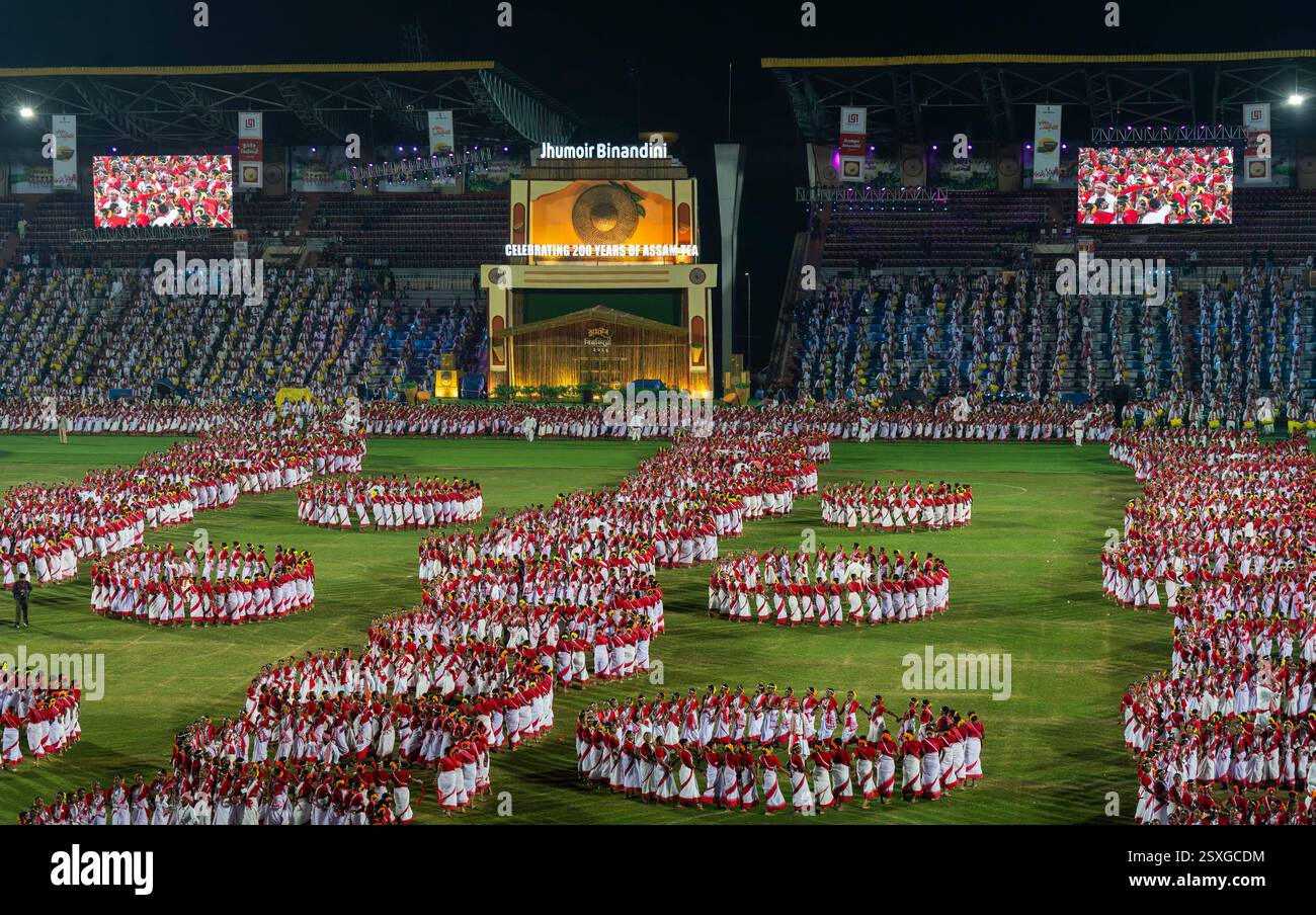 February 23, 2025: Several thousands of dancers perform traditional ...
