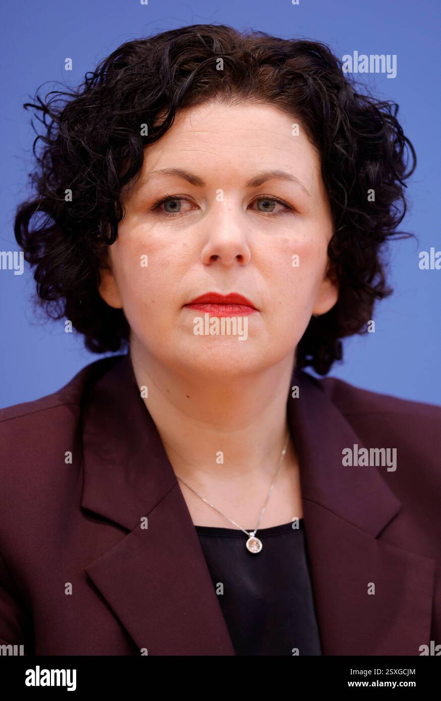 Amira Mohamed Ali, Parteivorsitzende BSW, Deutschland, Berlin, Bundespressekonferenz, Thema: BSW ...