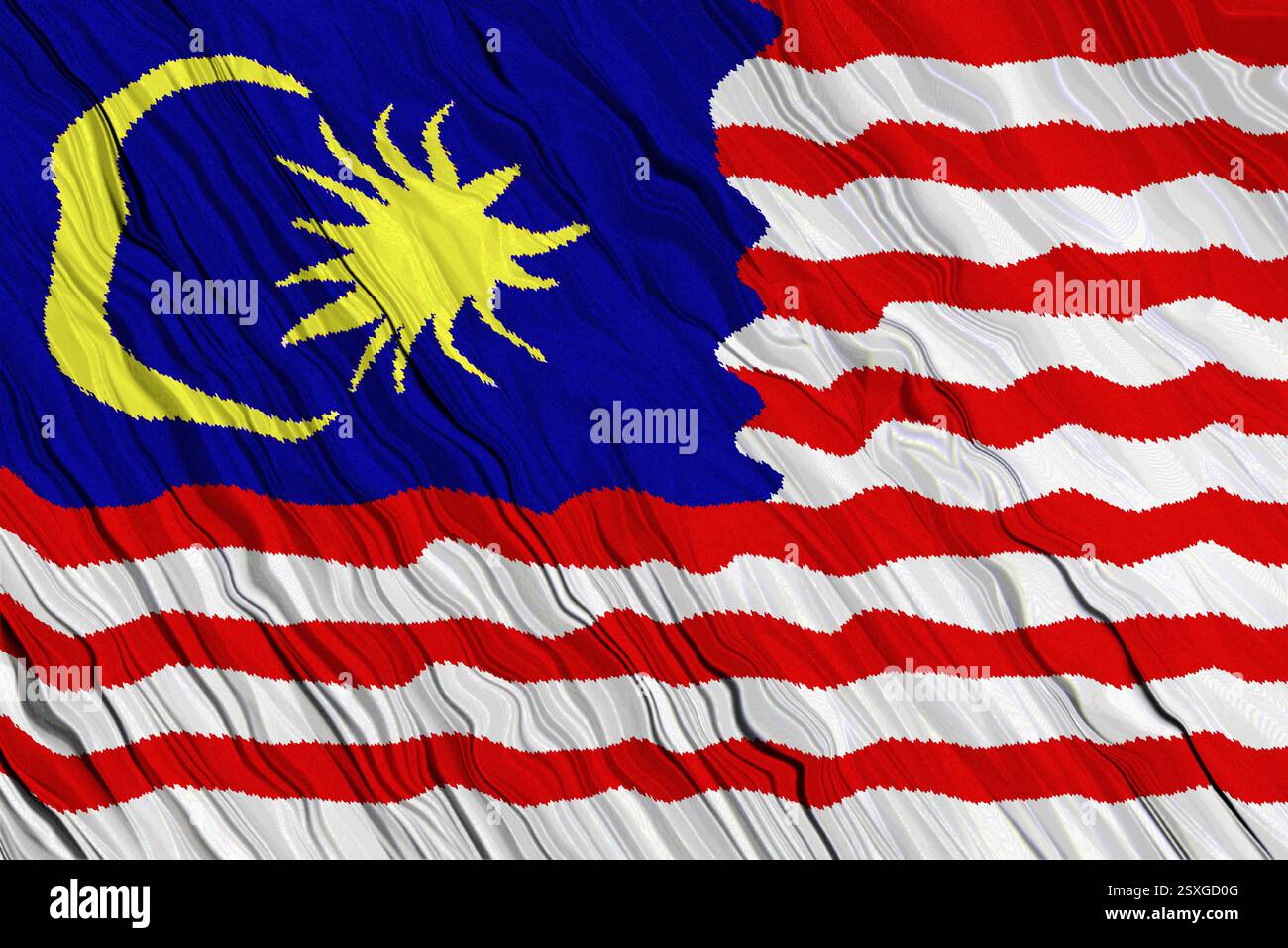 Textured silk fabric with Malaysian flag design Stock Vector Image ...