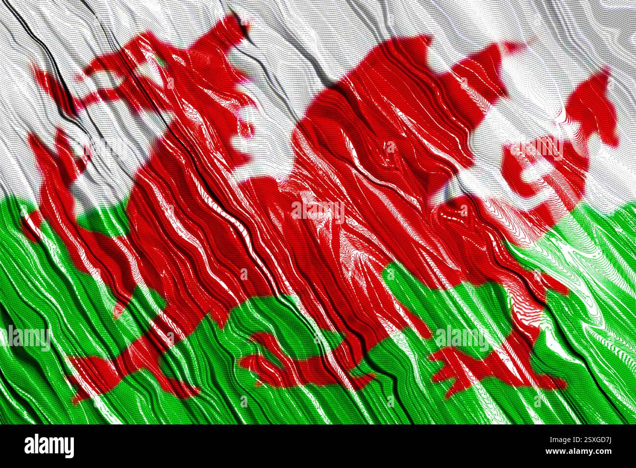 Silk fabric texture with Wales flag Stock Vector Image & Art - Alamy