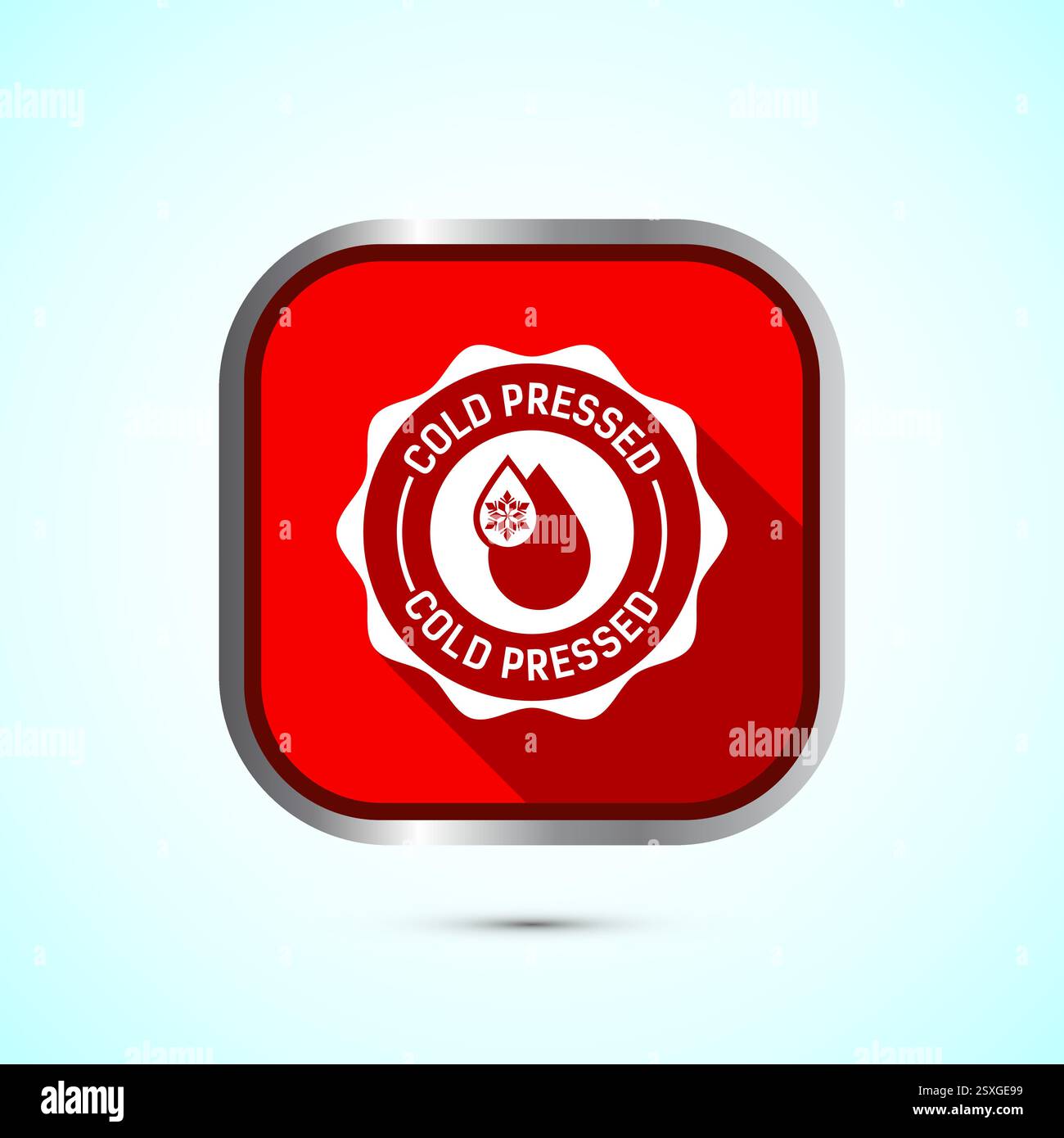 Cold pressed icon design illustration. Cold pressed label badge logo ...