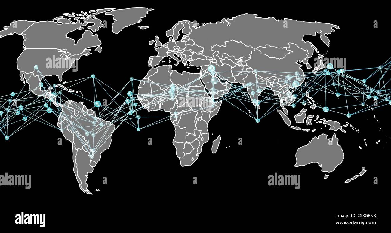 Digital nomad world map hi-res stock photography and images - Alamy