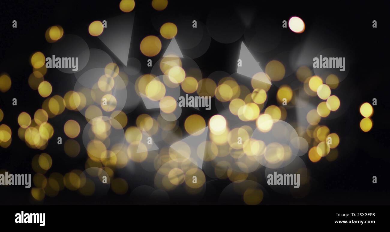 Image of light spots on black background Stock Photo - Alamy