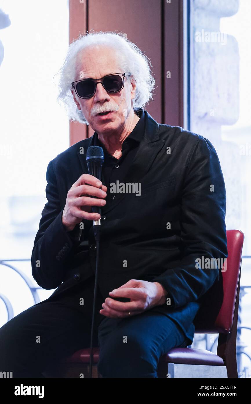 Milan, The press conference for the presentation of the book The Blues ...