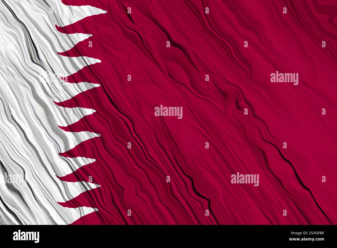Textured silk fabric with the Qatar flag Stock Vector Image & Art - Alamy