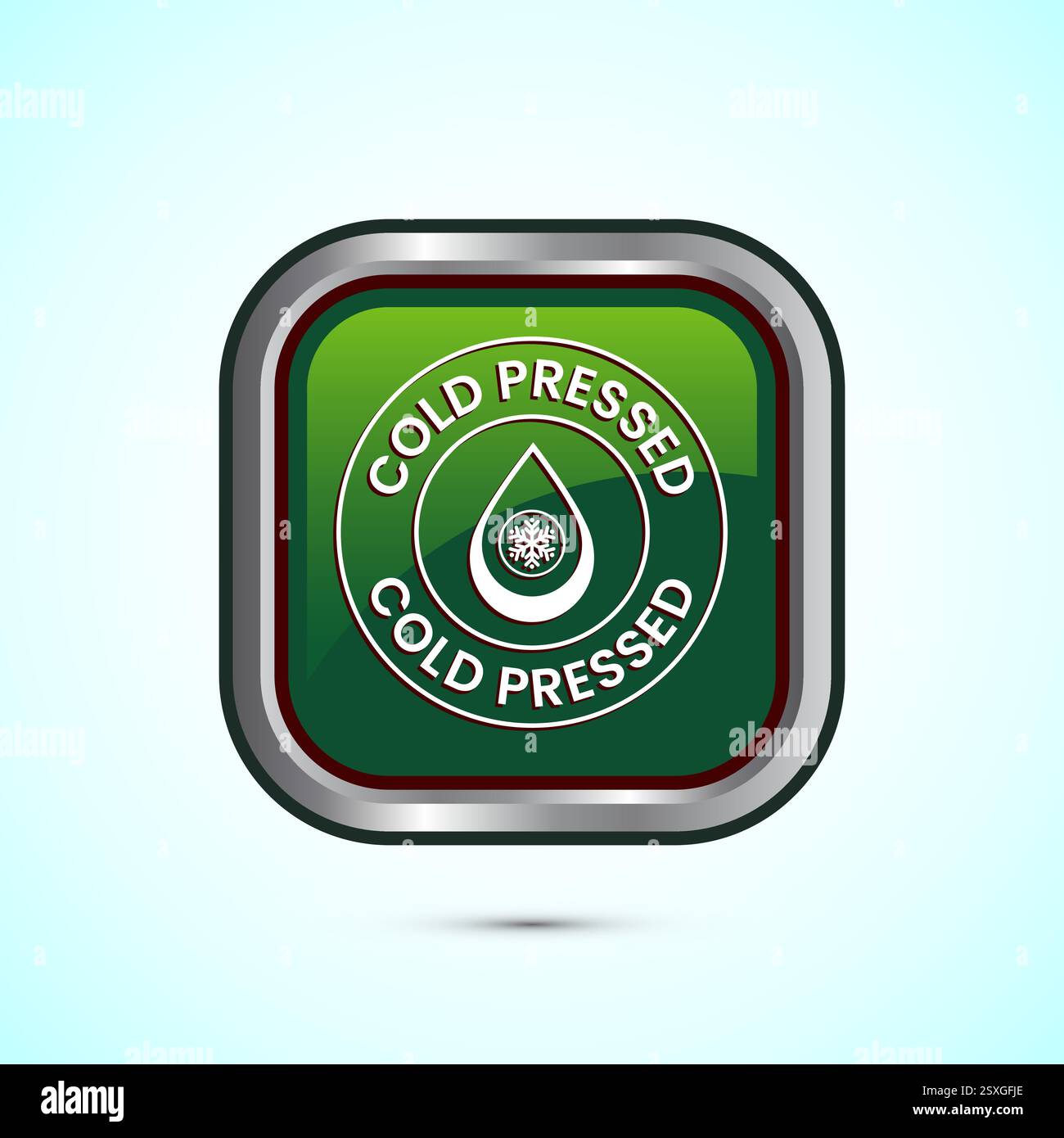 Cold pressed icon design illustration. Cold pressed label badge logo ...