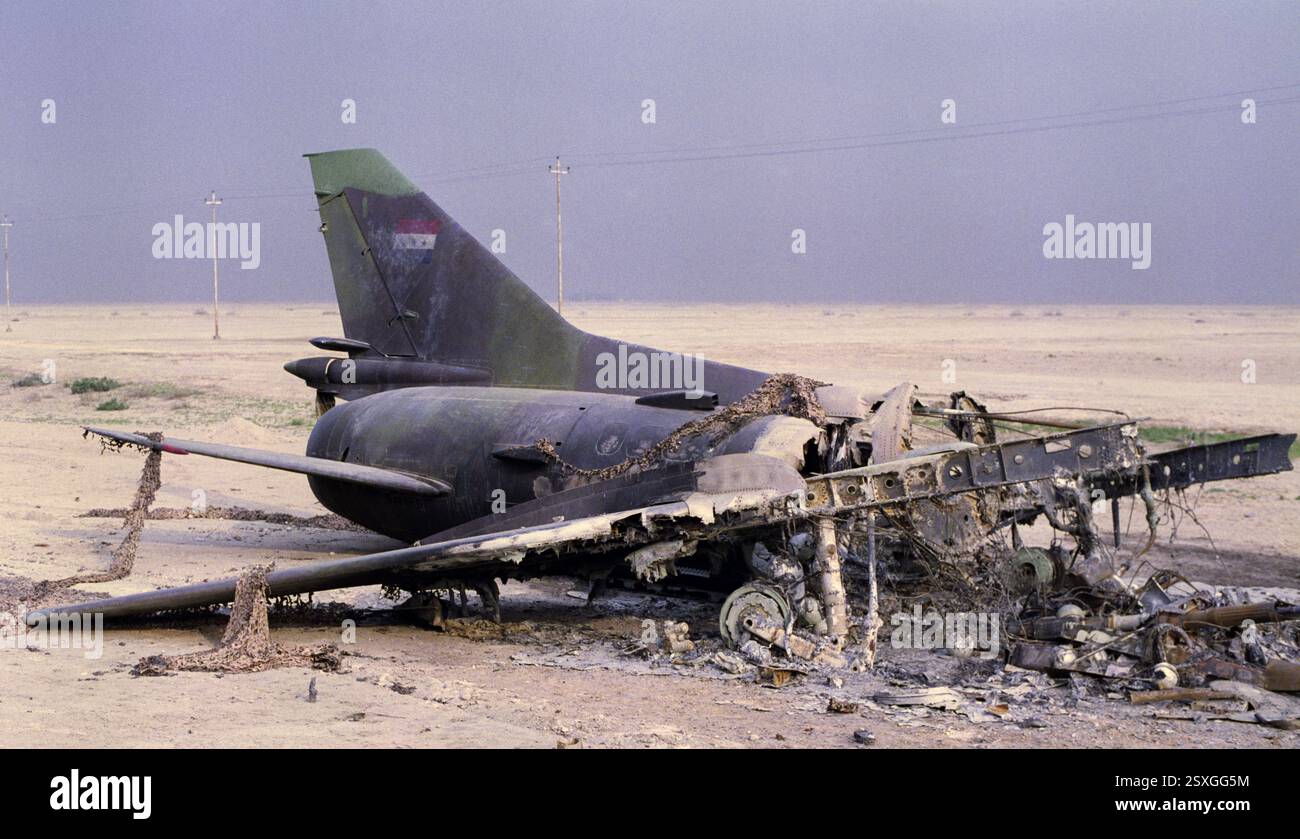 First Gulf War: 2nd April 1991 A totally destroyed Iraqi Air Force ...
