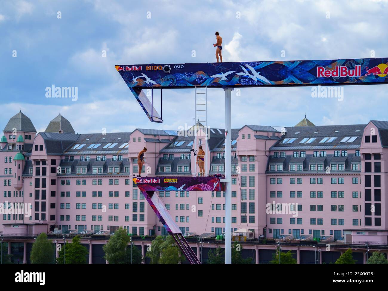 REDBULL CLIFF DIVING OSLO 2024 Stock Photo - Alamy