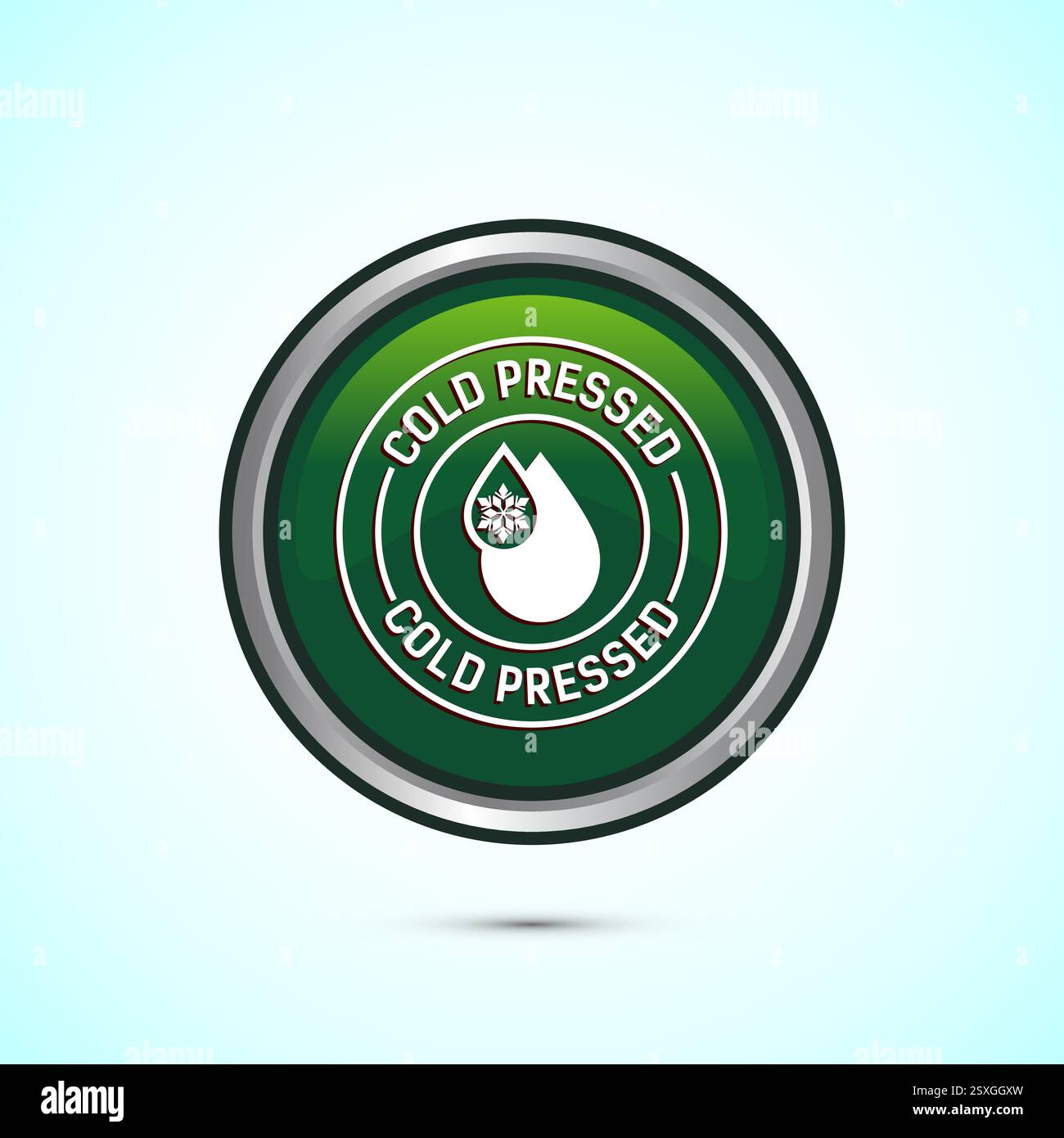 Cold pressed icon design illustration. Cold pressed label badge logo ...