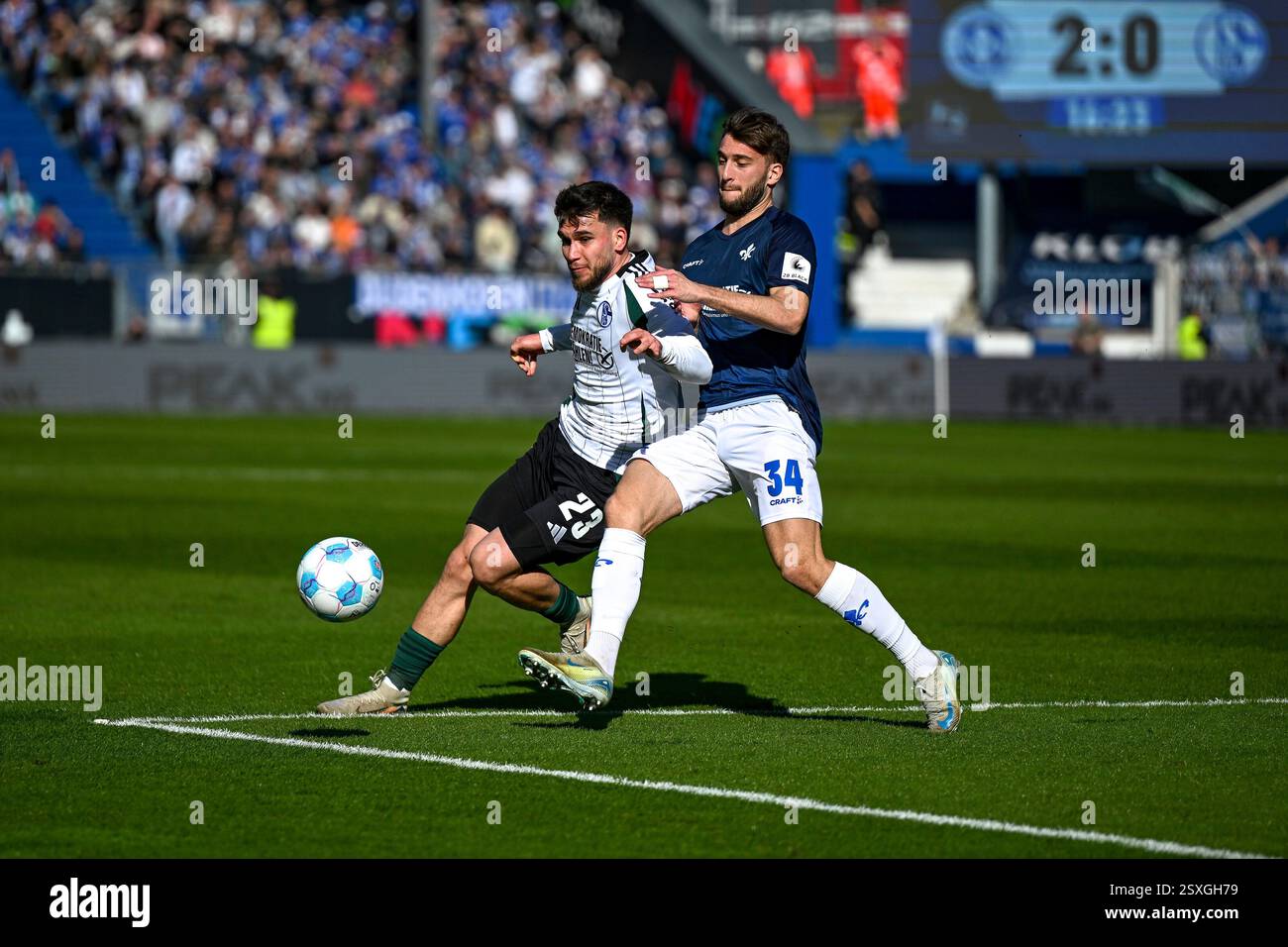 Darmstadt, Deutschland. 23rd Feb, 2025. Mehmet Aydin (FC Schalke 04 ...