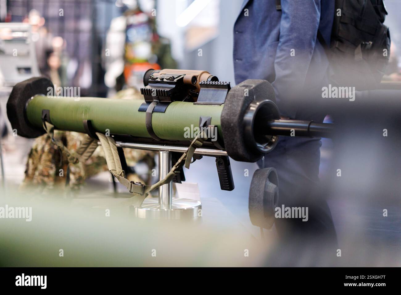 Nuremberg, Germany. 24th Feb, 2025. A bazooka from the manufacturer of ...