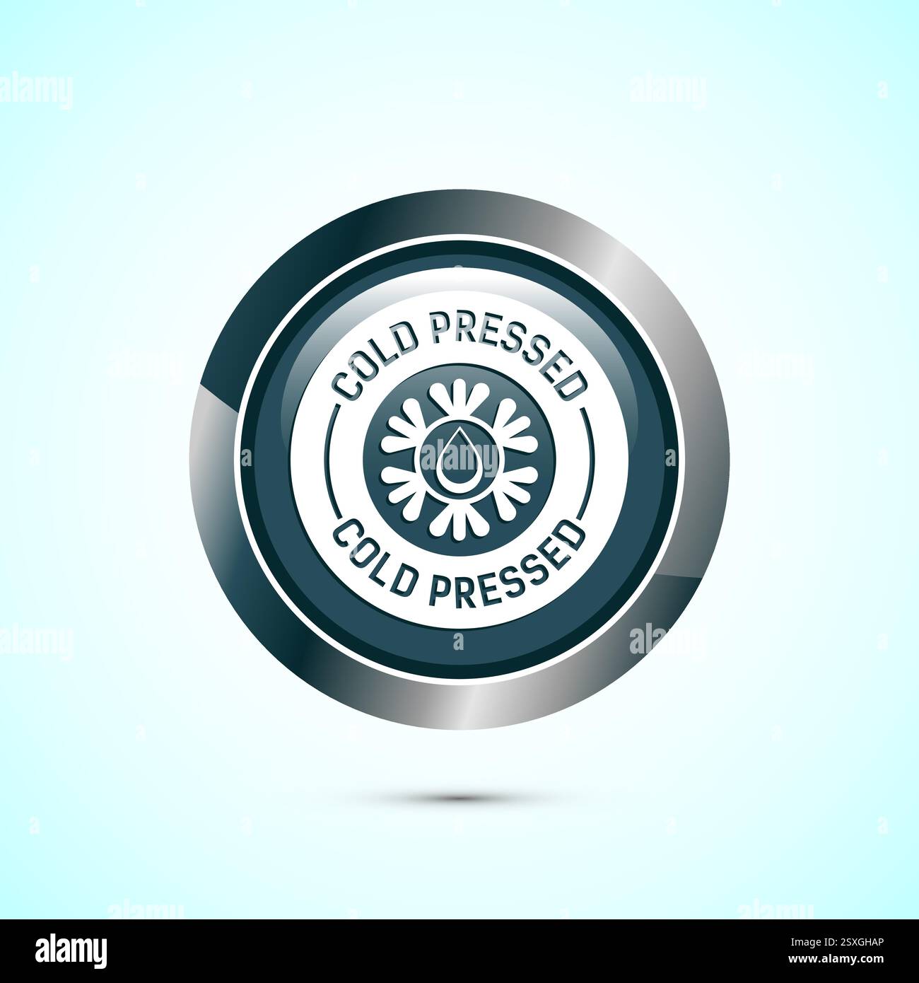 Cold pressed icon design illustration. Cold pressed label badge logo ...