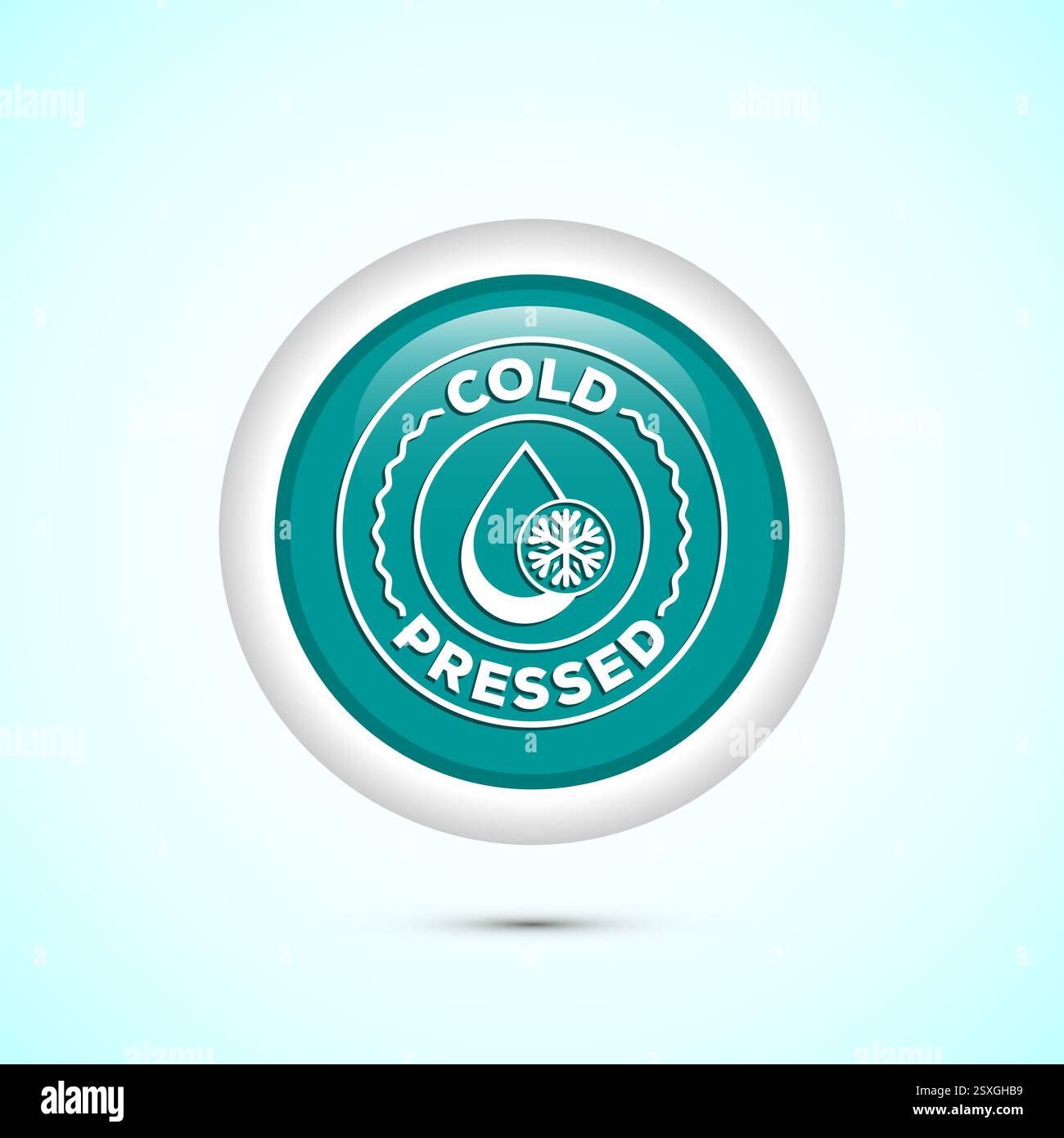 Cold pressed icon design illustration. Cold pressed label badge logo ...