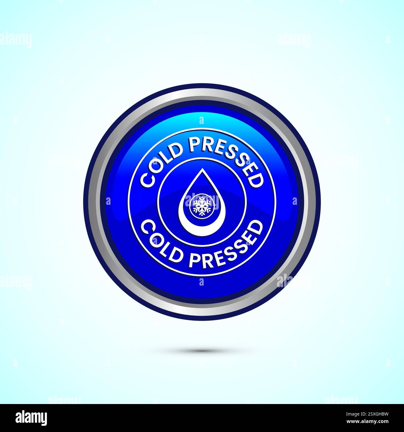 Cold pressed icon design illustration. Cold pressed label badge logo ...