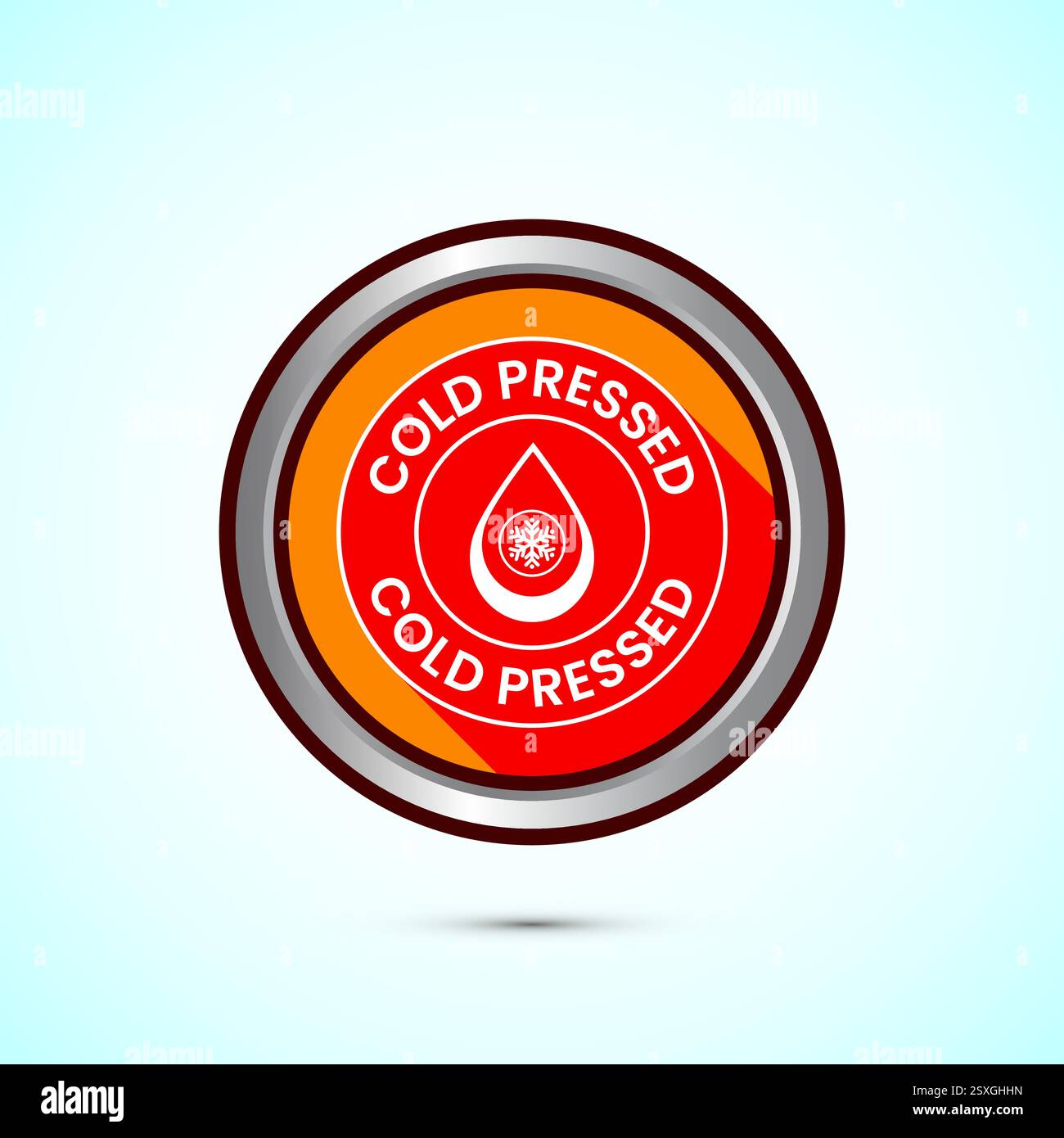Cold pressed icon design illustration. Cold pressed label badge logo ...