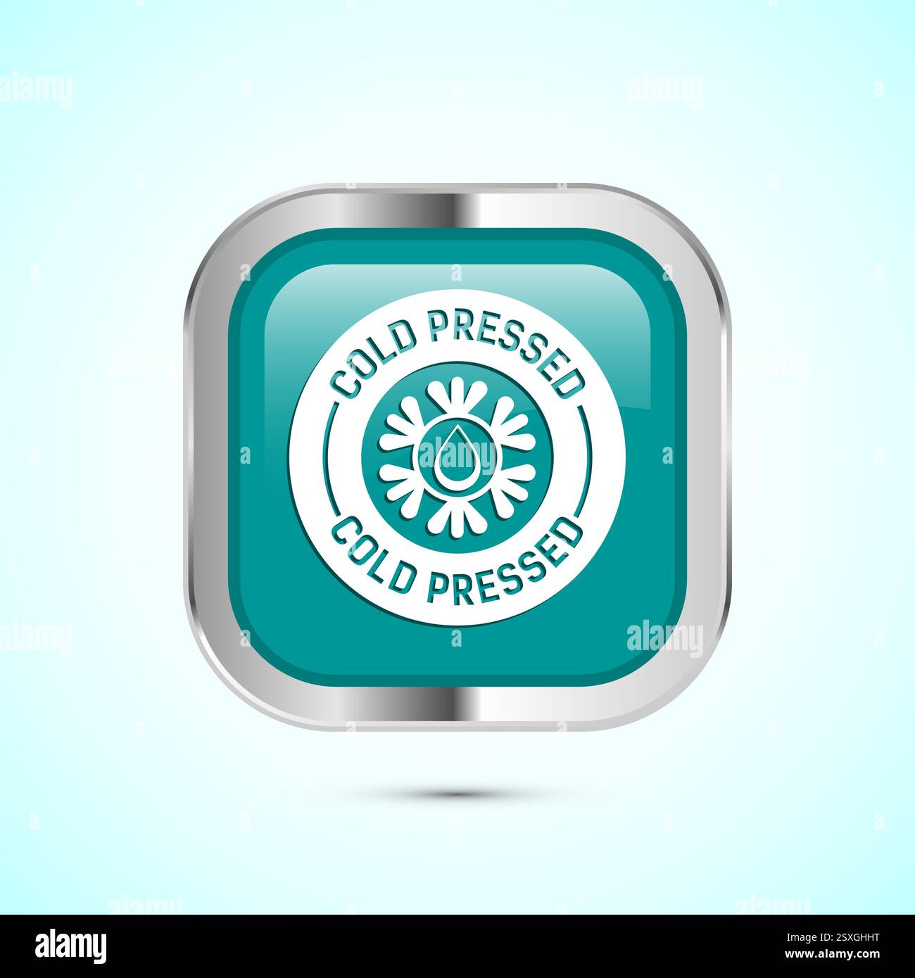 Cold pressed icon design illustration. Cold pressed label badge logo ...