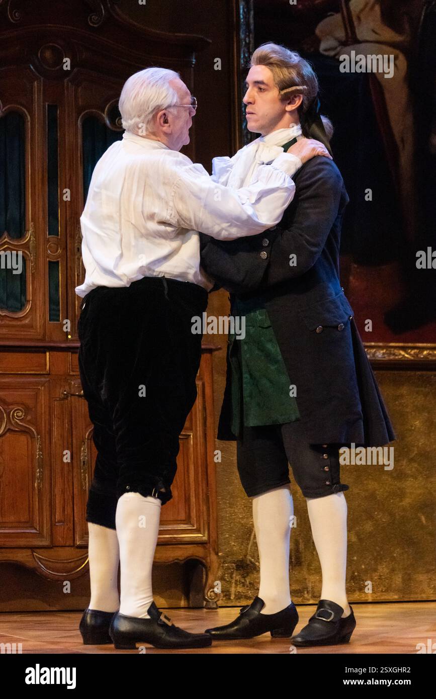 London, 24 February 2025, Brian Cox as Bach and Jamie Wilkes as Carl in ...