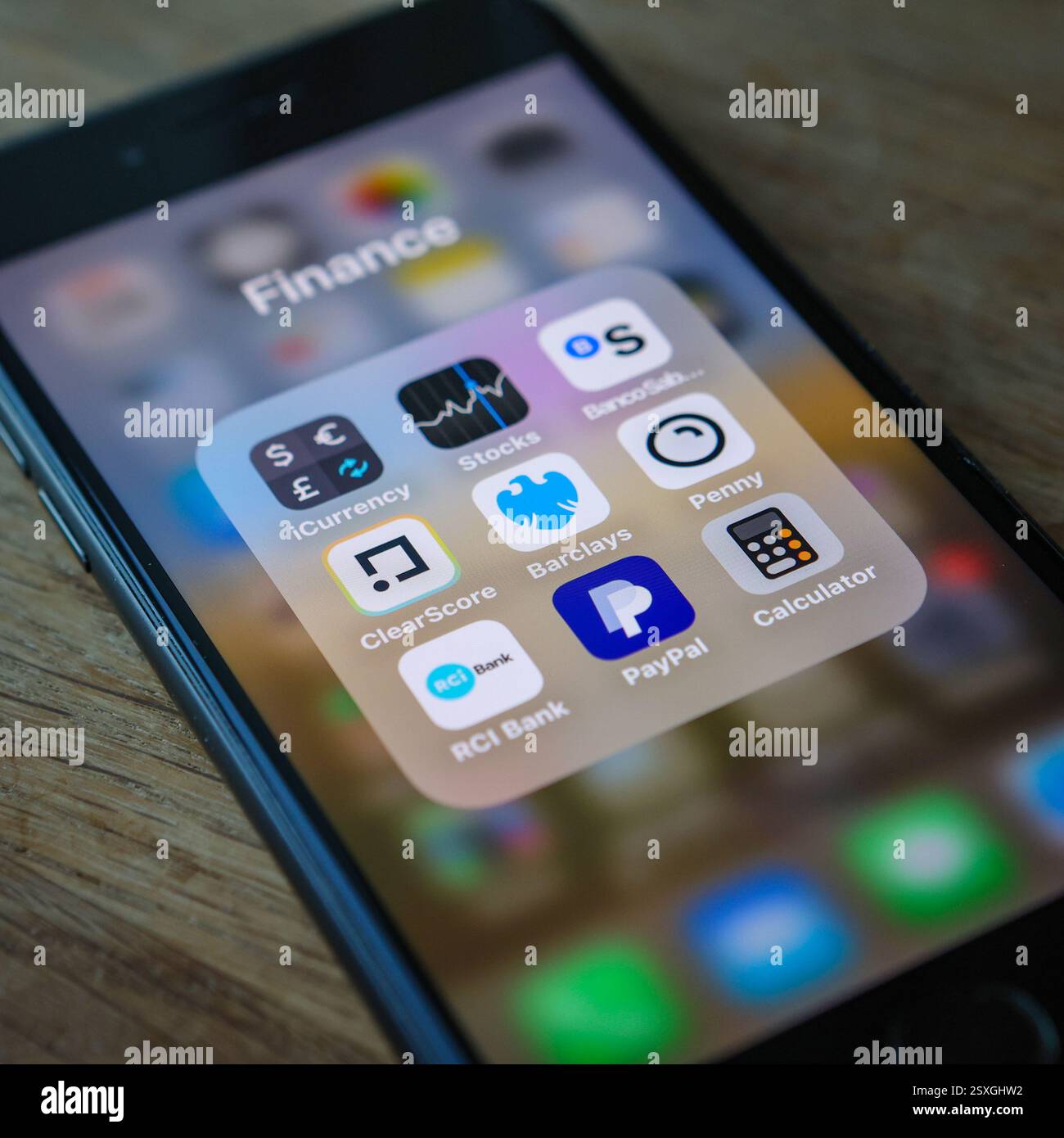 Banking and finance App Icons,on an apple iphone screen , February 2025 ...