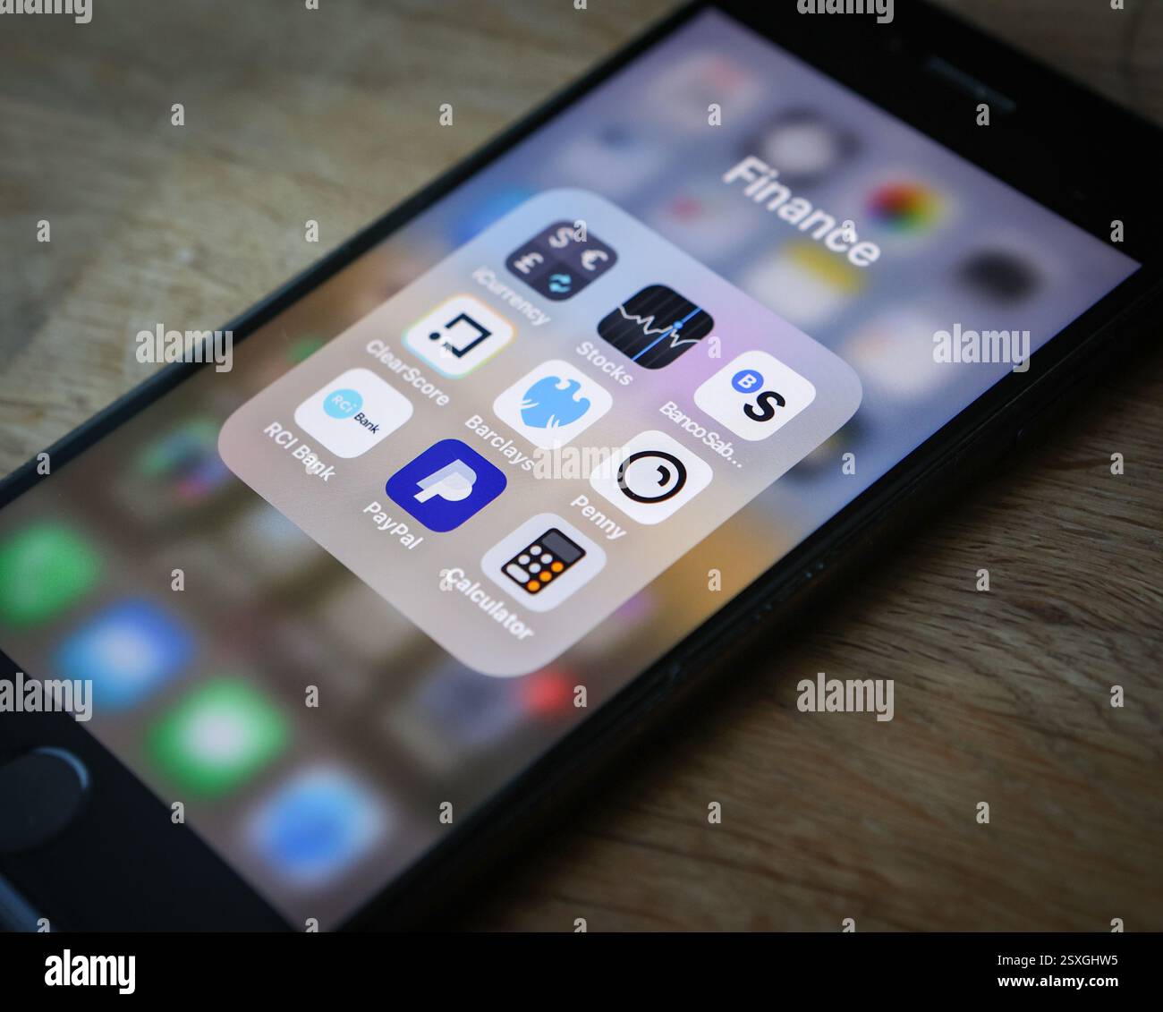 Banking and finance App Icons,on an apple iphone screen , February 2025 ...