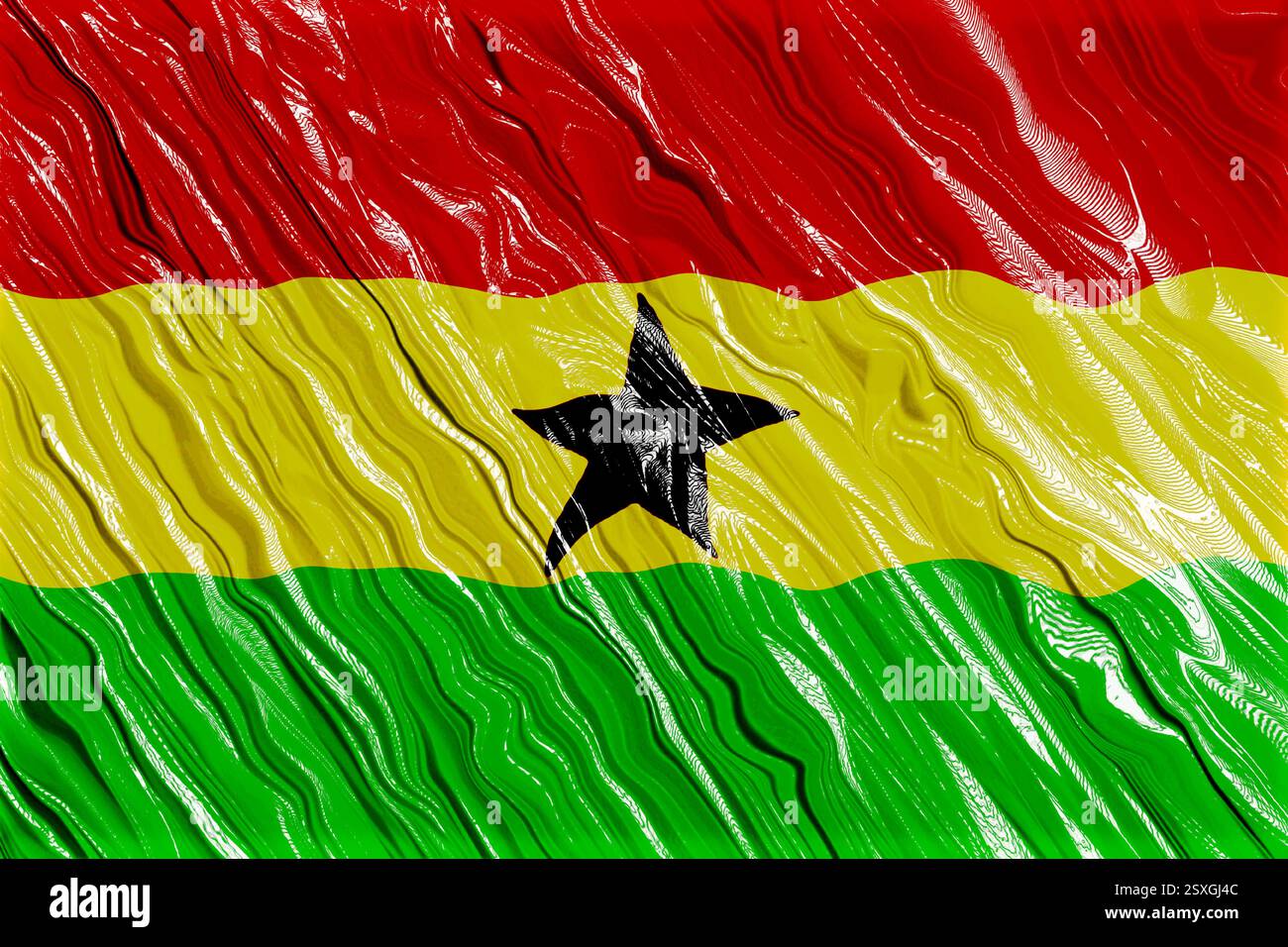 Ghana flag africa Stock Vector Images - Alamy