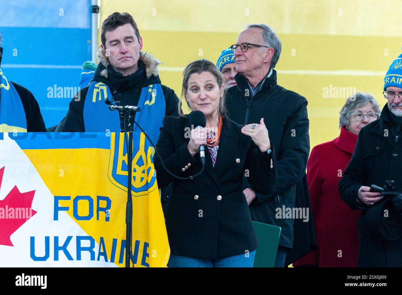 Toronto, ON, Canada – February 23, 2025: Chrystia Freeland, Canadian ...