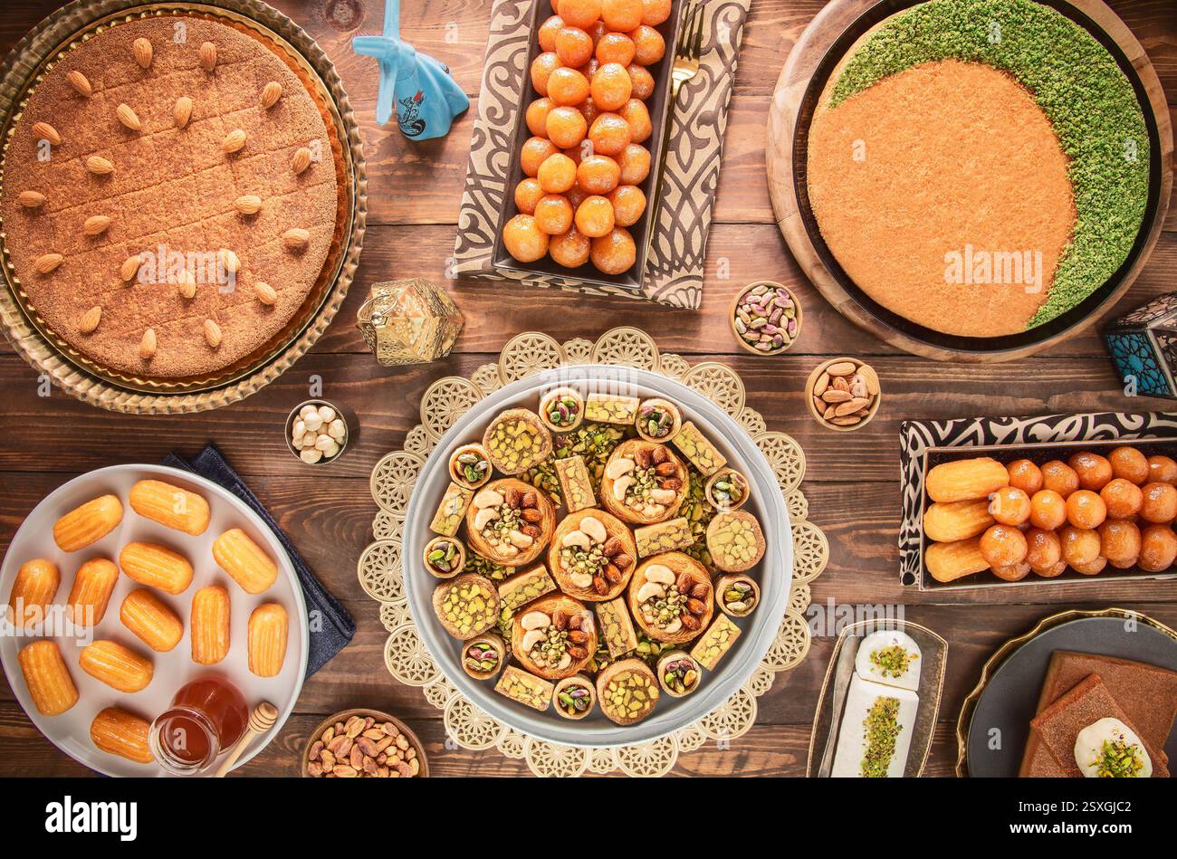 Arabic Cuisine: Middle Eastern desserts. Delicious collection of ...