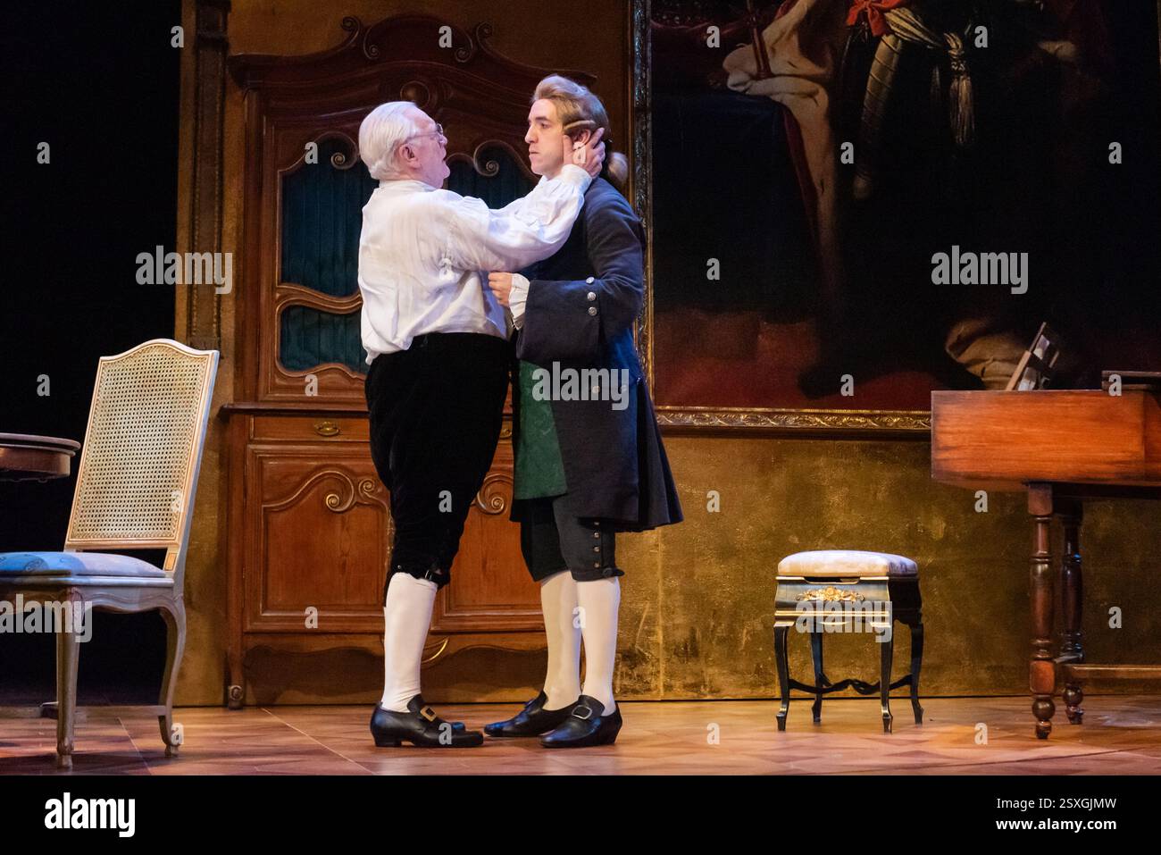 London, 24 February 2025, Brian Cox as Bach and Jamie Wilkes as Carl in ...