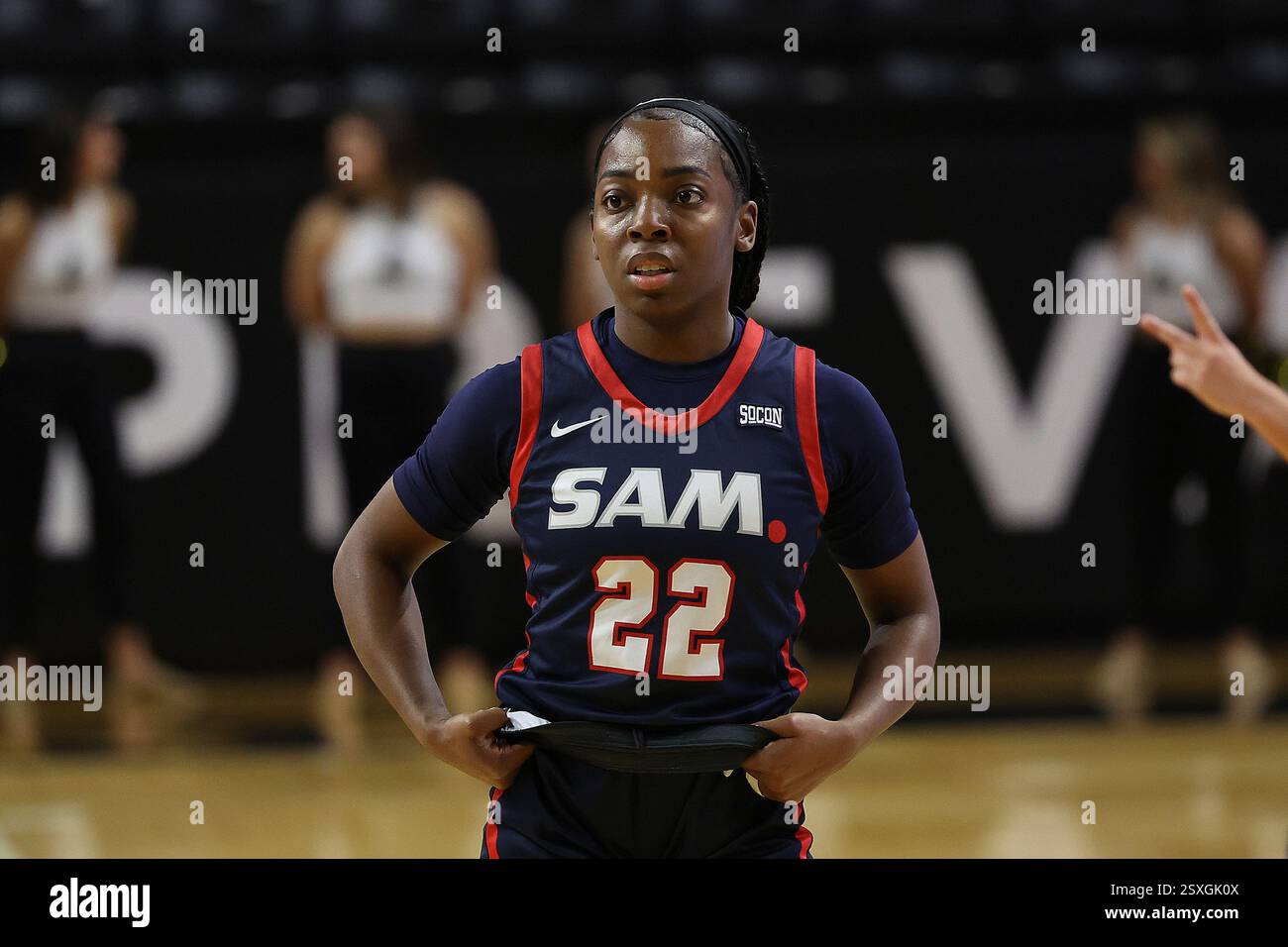 SPARTANBURG, SC - FEBRUARY 20: Samford Bulldogs guard Sierra Godbolt ...
