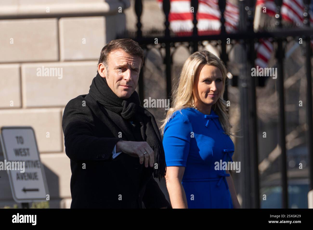 Washington DC, USA. 24th Feb, 2025. President Emmanuel Macron of France ...