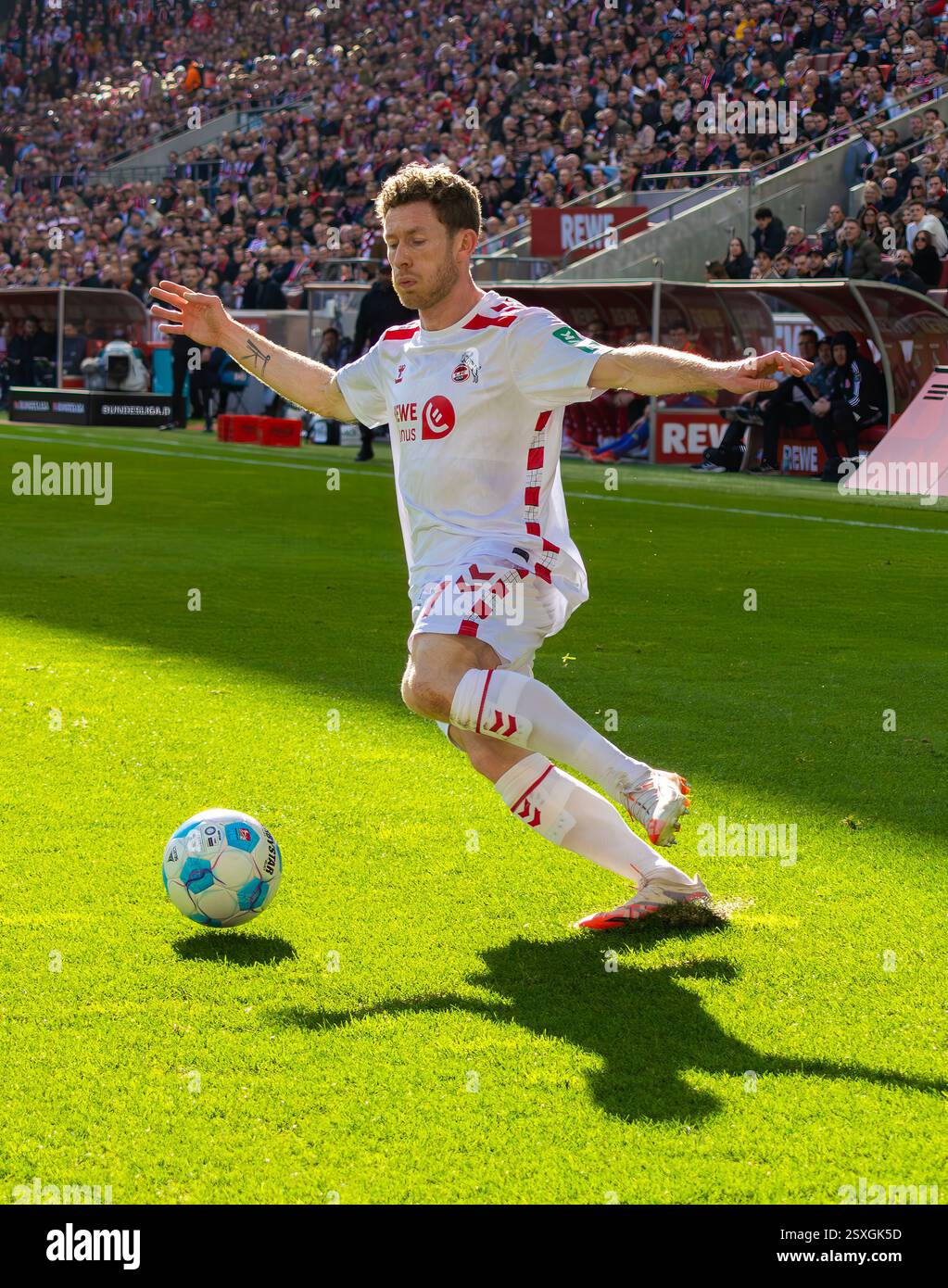Florian Kainz (Koeln), Cologne, Germany. 23rd Feb, 2025. Bundesliga 2 ...