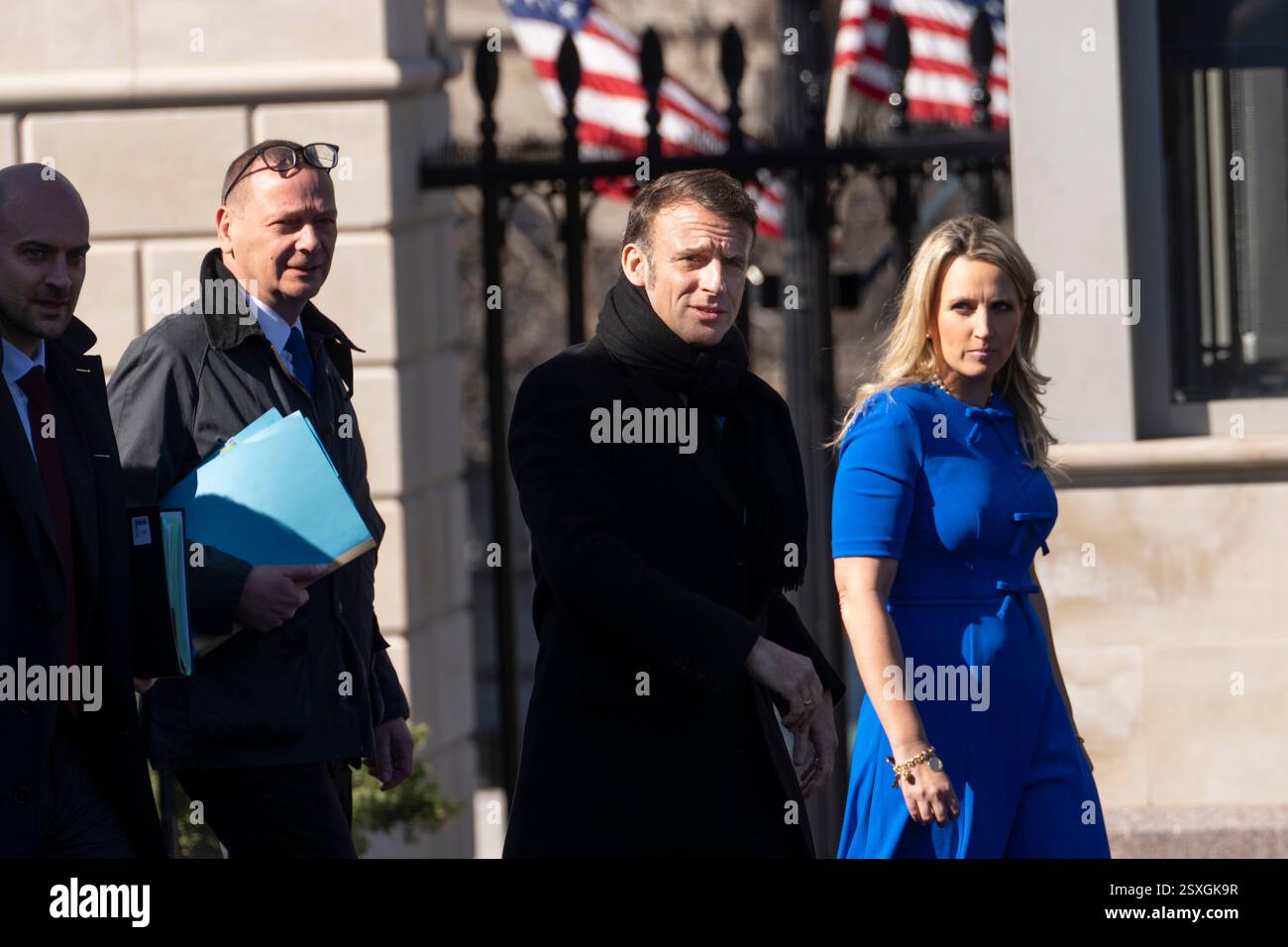Washington DC, USA. 24th Feb, 2025. President Emmanuel Macron of France ...