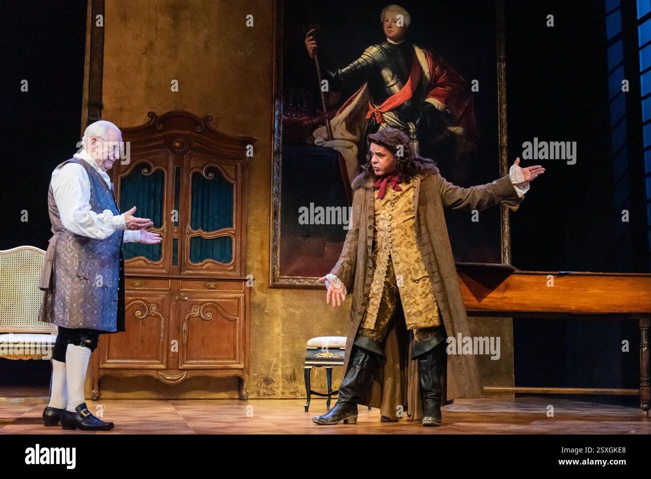 London, 24 February 2025, Brian Cox as Bach and Peter De Jersey as ...
