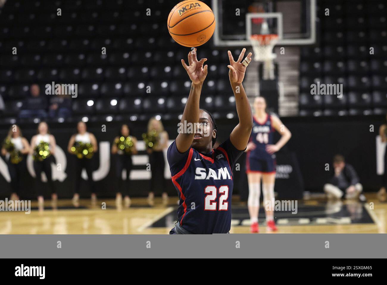 SPARTANBURG, SC - FEBRUARY 20: Samford Bulldogs guard Sierra Godbolt ...