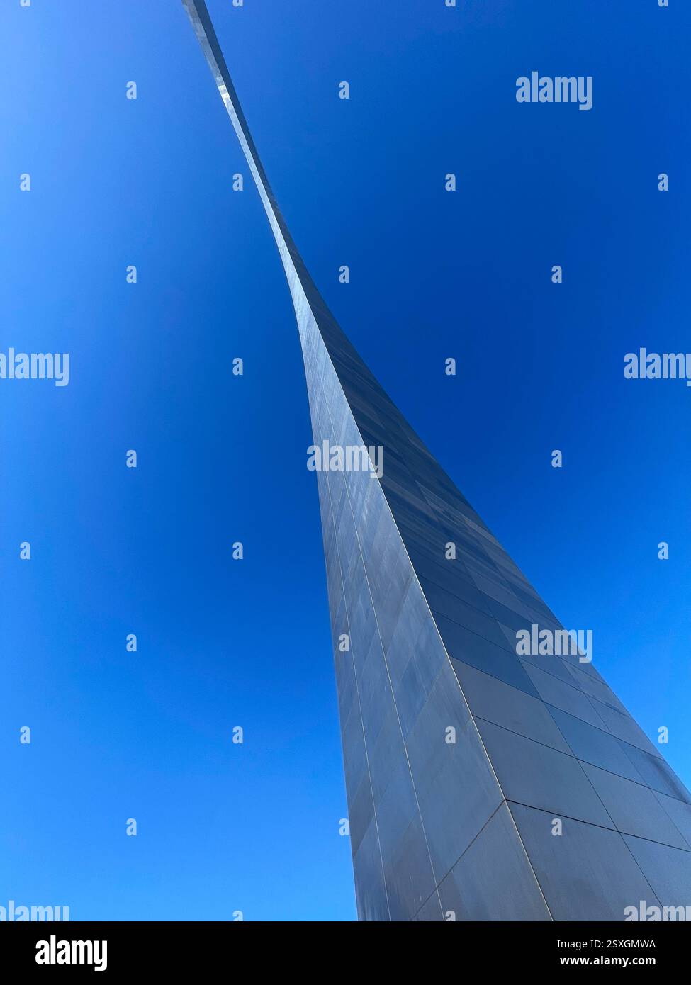 An abstract view of the Gateway Arch in St. Louis, Missouri. Also known ...