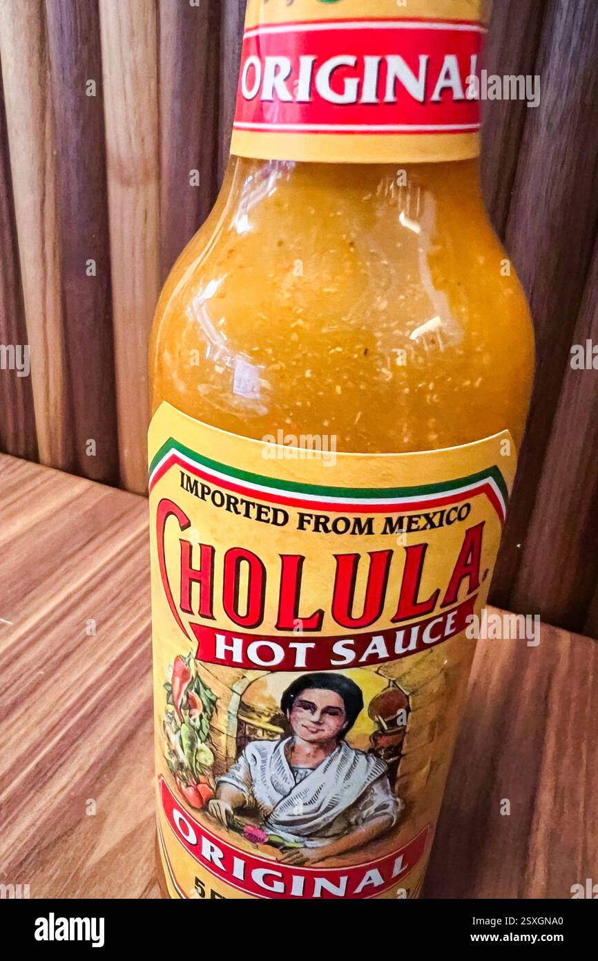Washington, Dc, United States. 12th Feb, 2025. A bottle of Cholula Hot ...