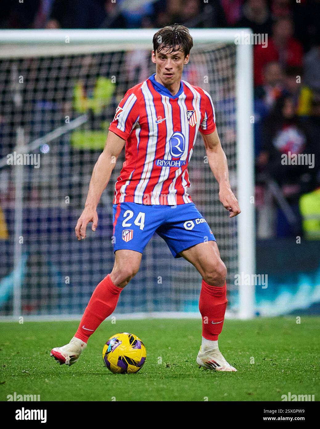 Madrid, Spain. 01st Feb, 2025. Atletico de Madrid's Robin Le Normand ...