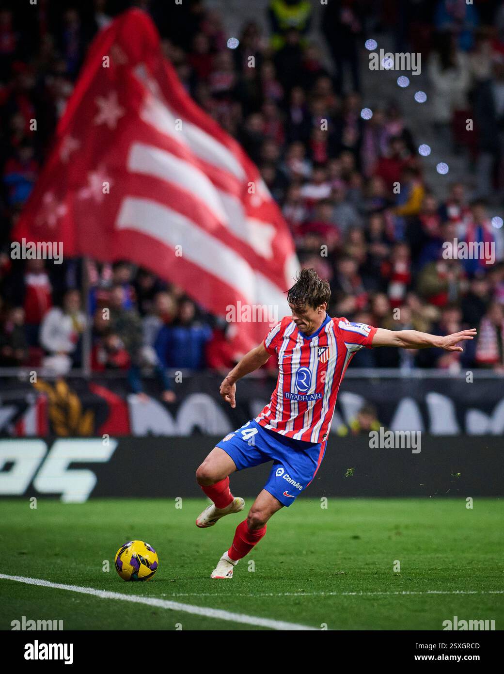 Madrid, Spain. 01st Feb, 2025. Atletico de Madrid's Robin Le Normand ...