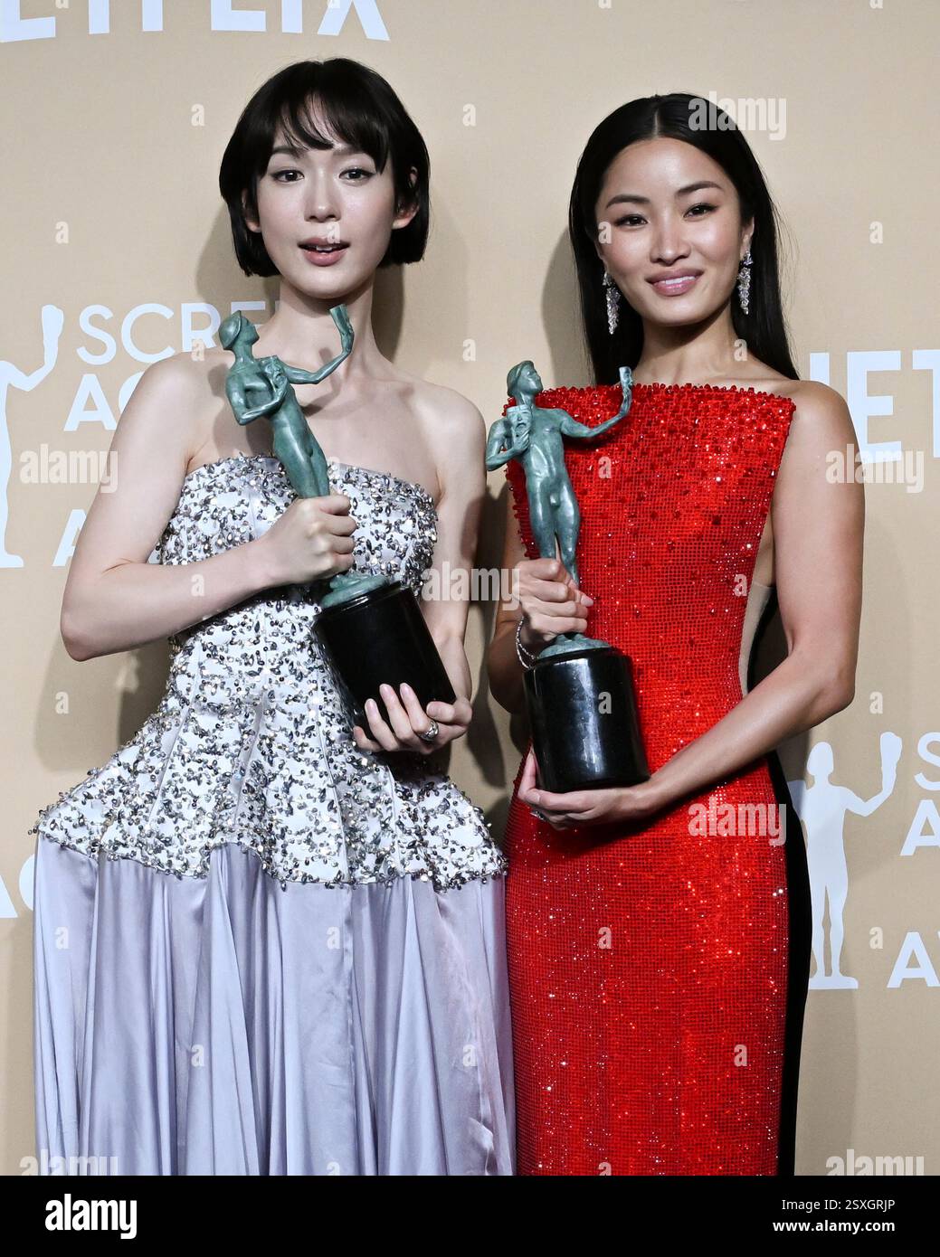 Los Angeles, California, USA. 23rd Feb, 2025. Moeka Hoshi and Anna ...