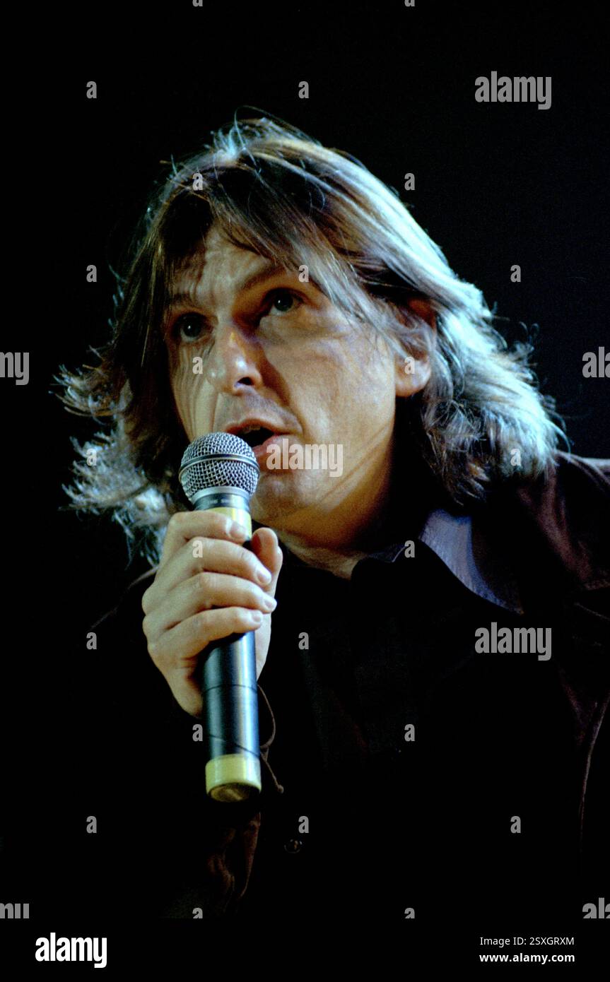 Milan Italy 1995: Gianni Togni,Italian singer, during the live concert ...