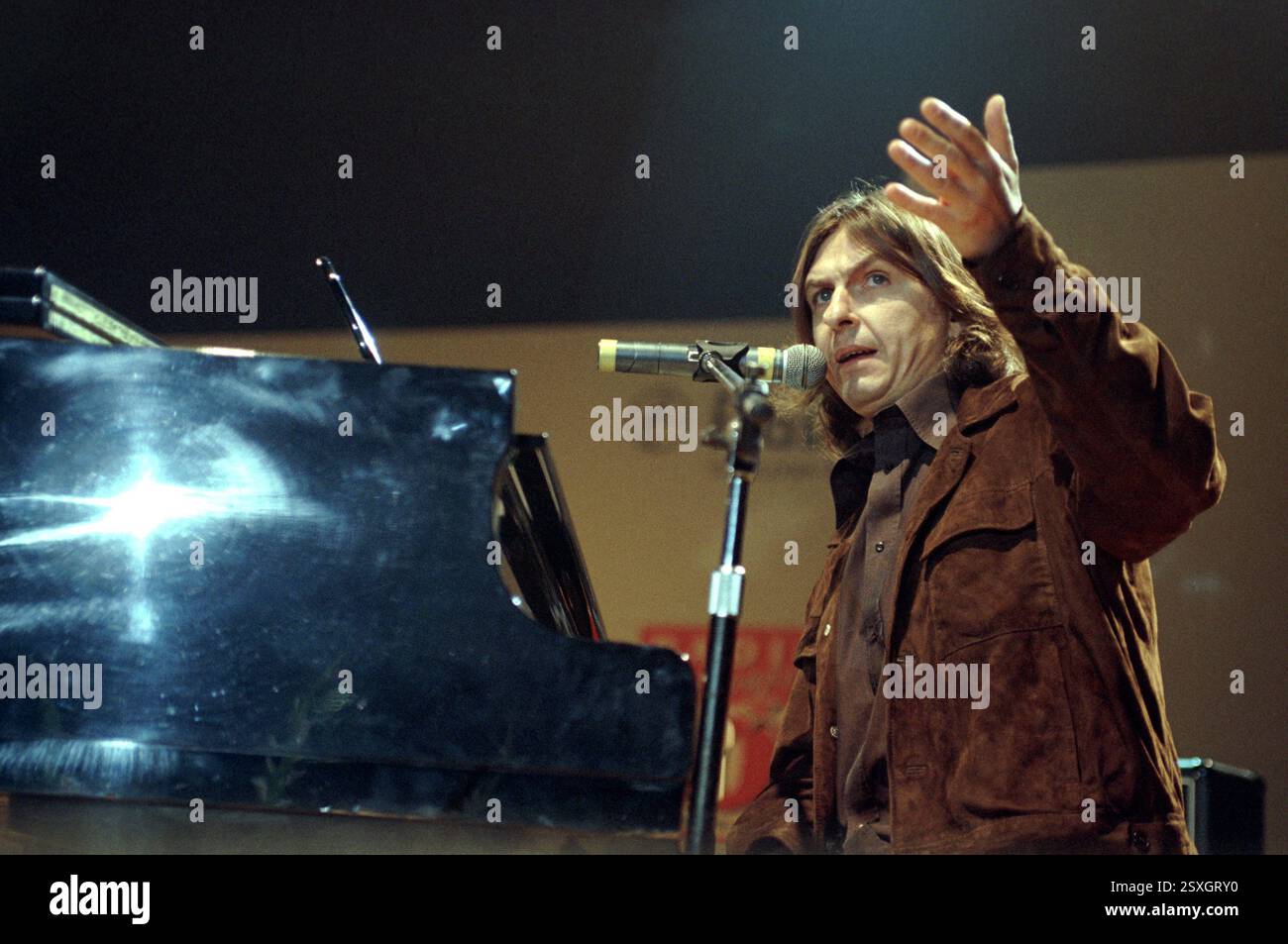 Milan Italy 1995: Gianni Togni,Italian singer, during the live concert ...