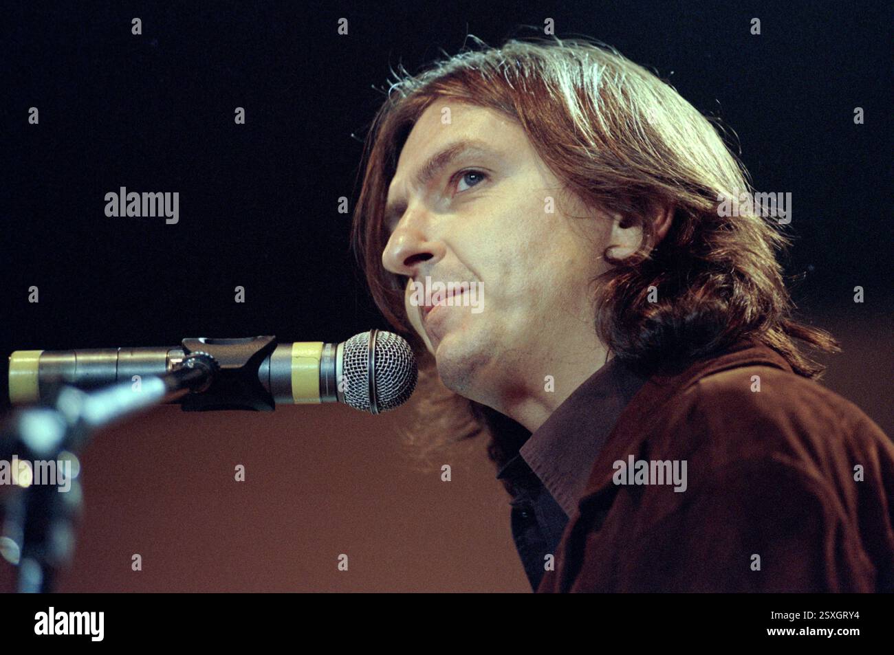 Milan Italy 1995: Gianni Togni,Italian singer, during the live concert ...