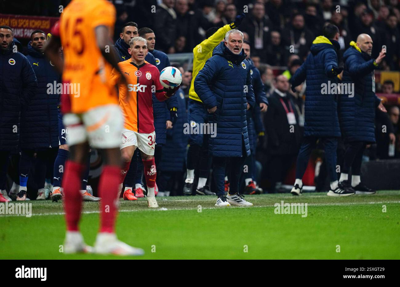 Rams Park, Istanbul, Turkey. 24th Feb, 2025. José Mourinho // during a ...