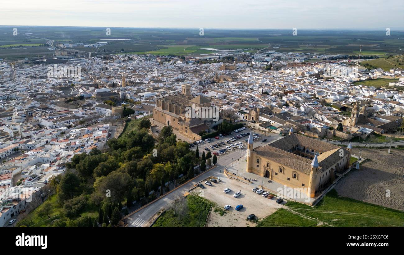 Aerial view of Osuna, Seville province, Andalusia, Spain Stock Photo ...