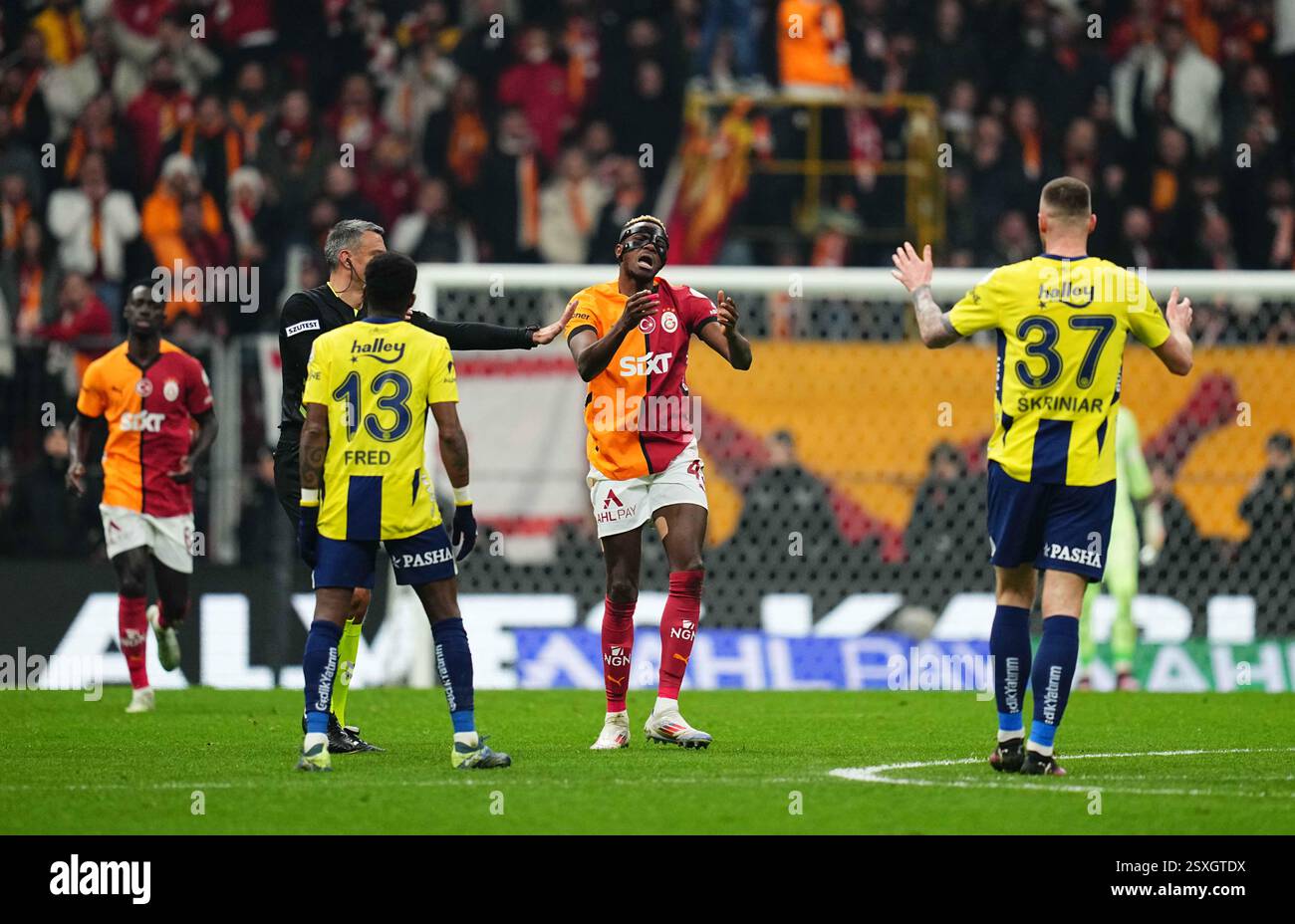 Rams Park, Istanbul, Turkey. 24th Feb, 2025. Victor Osimhen // during a ...