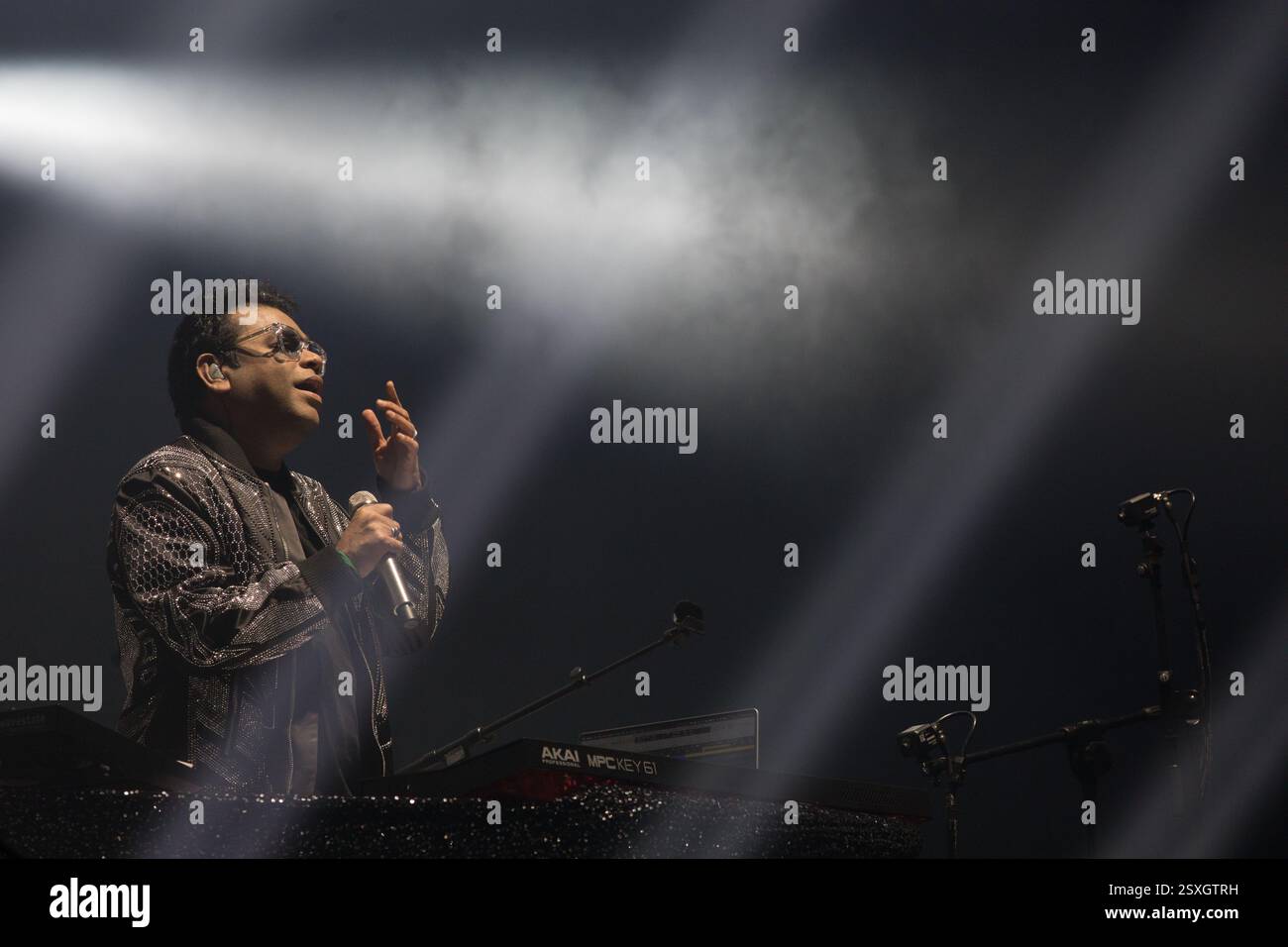 Indian musician and composer A. R. Rahman at his first concert in ...