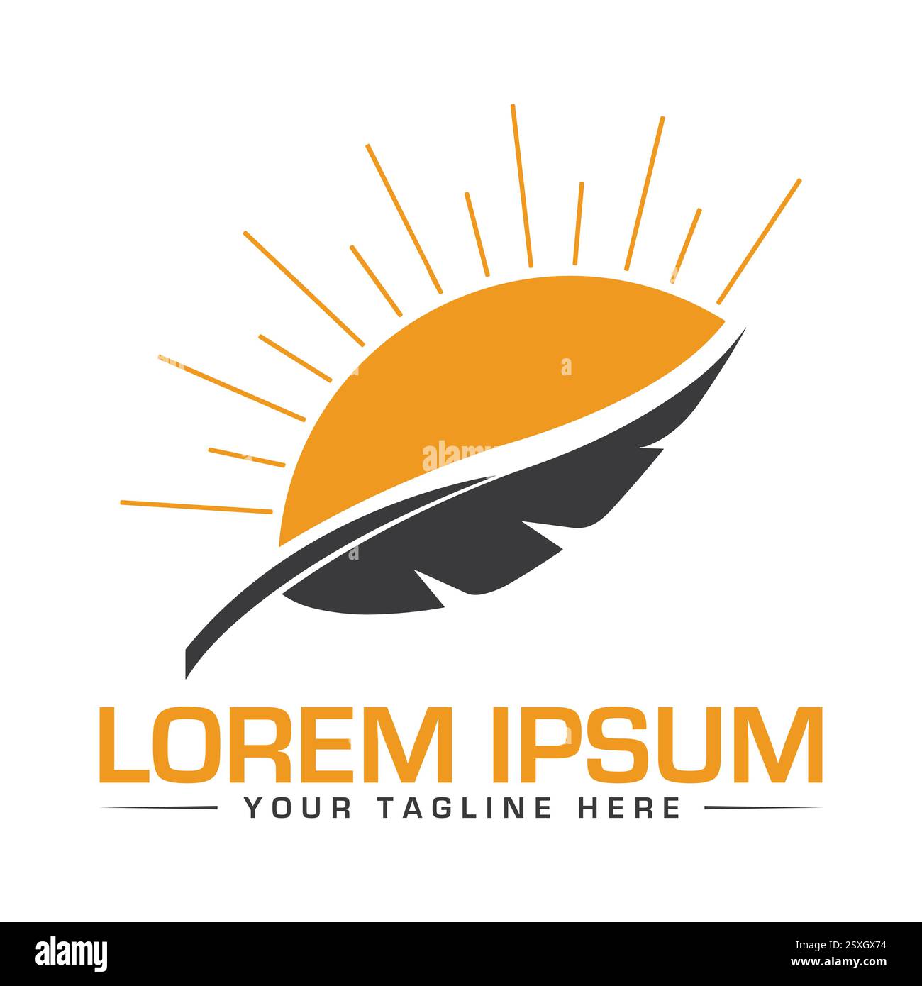 Sun Logo Design Stock Vector Image & Art - Alamy
