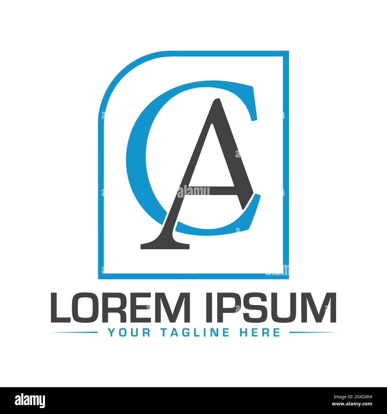 CA Letter Logo Design Stock Vector Image & Art - Alamy