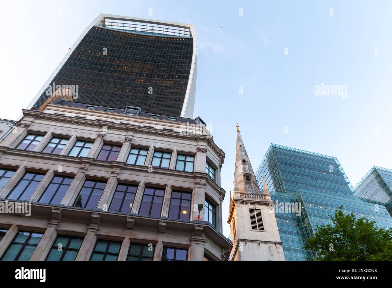 Dynamic view of a cityscape showcasing modern skyscrapers contrasted ...