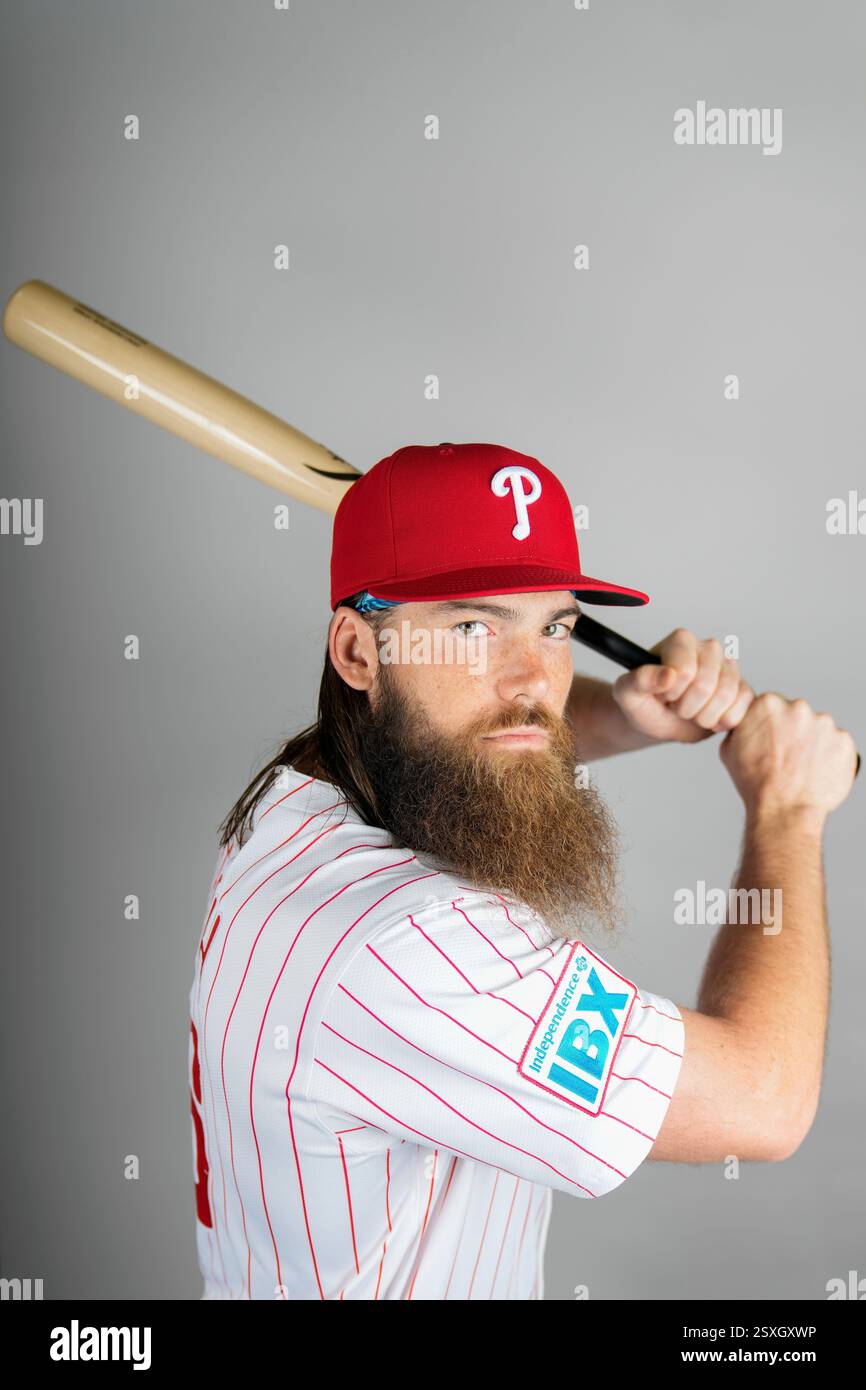 This is a 2025 photo of Brandon Marsh of the Philadelphia Phillies ...