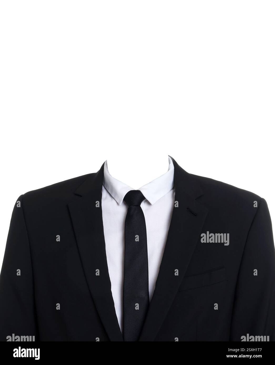 Passport photo, ID card or other document photo. Formal outfit without ...